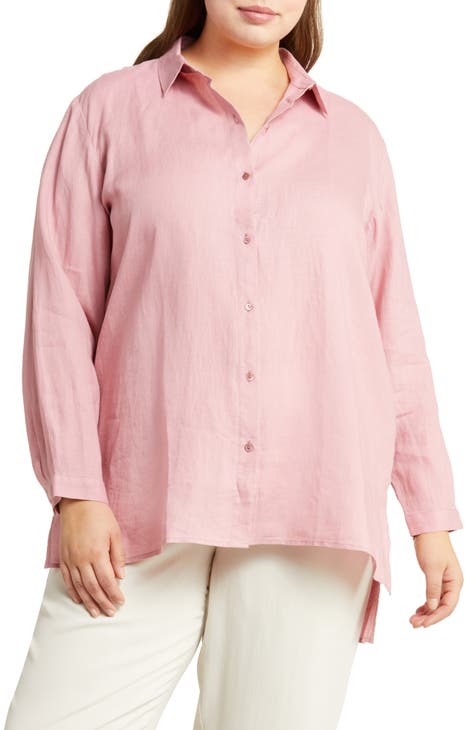 Linen Blend Plus-Size Tops for Women | Nordstrom
