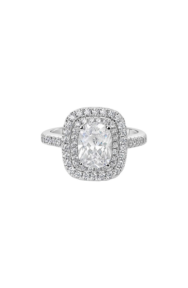 SUZY LEVIAN Sterling Silver White CZ Bridal Ring | Nordstromrack