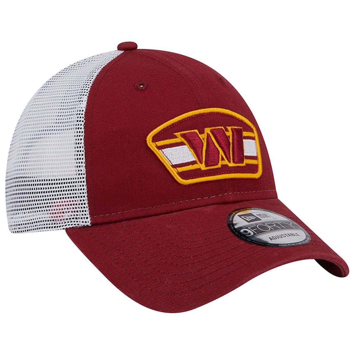 New Era Men's New Era Burgundy/White Washington Commanders Logo Patch ...