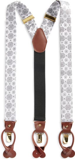 CLIFTON WILSON Silk Medallion Suspenders | Nordstrom