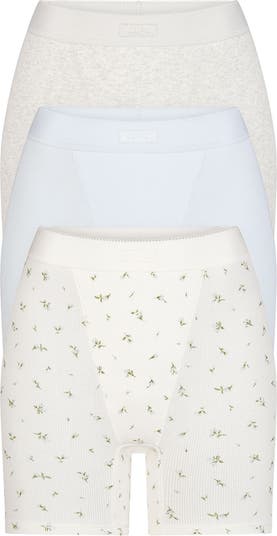 SKIMS Assorted 3-Pack Cotton Rib Boxers | Nordstrom