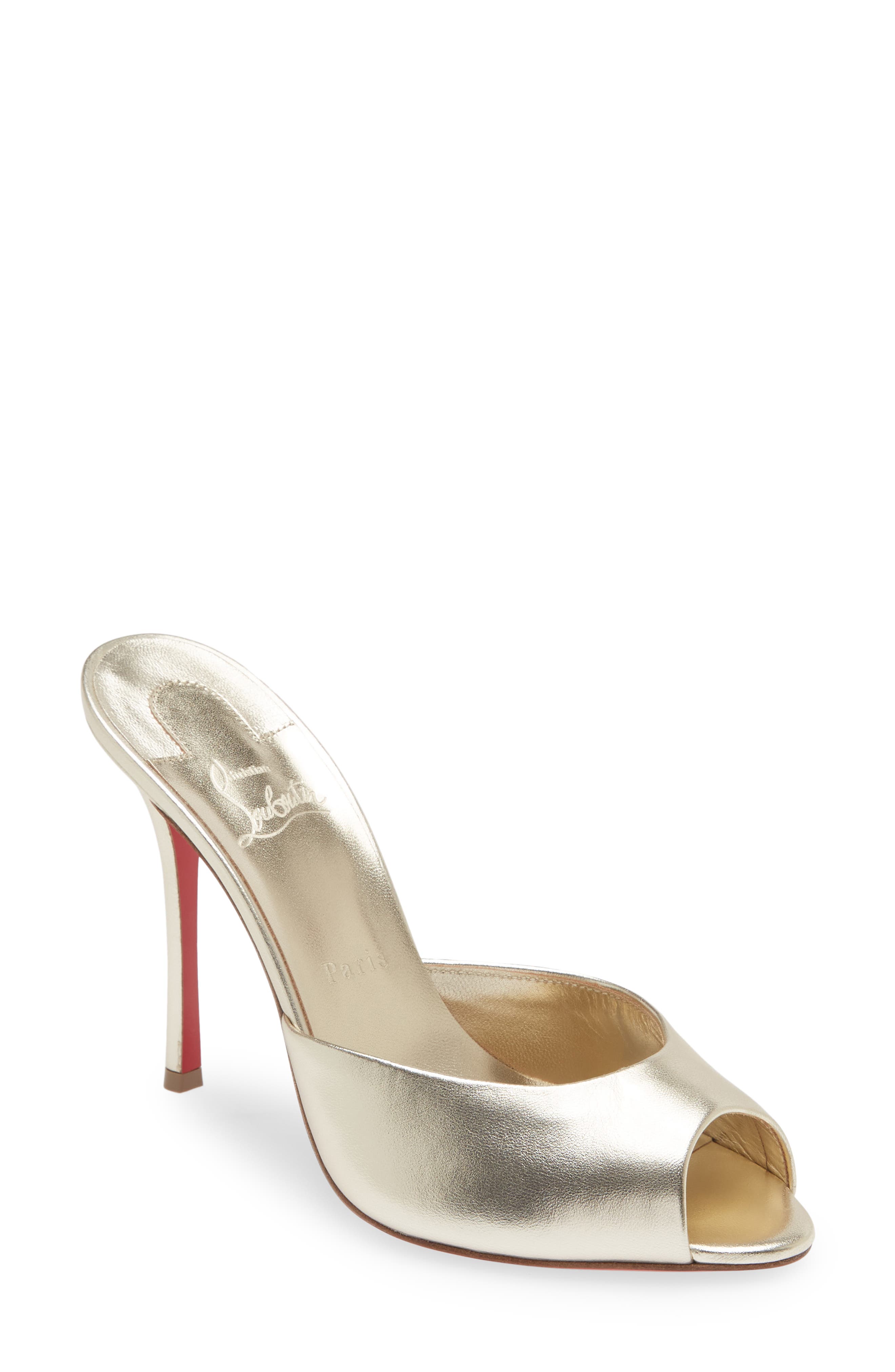 Christian Louboutin Me Dolly Peep Toe Slide Sandal (Women) | Nordstrom