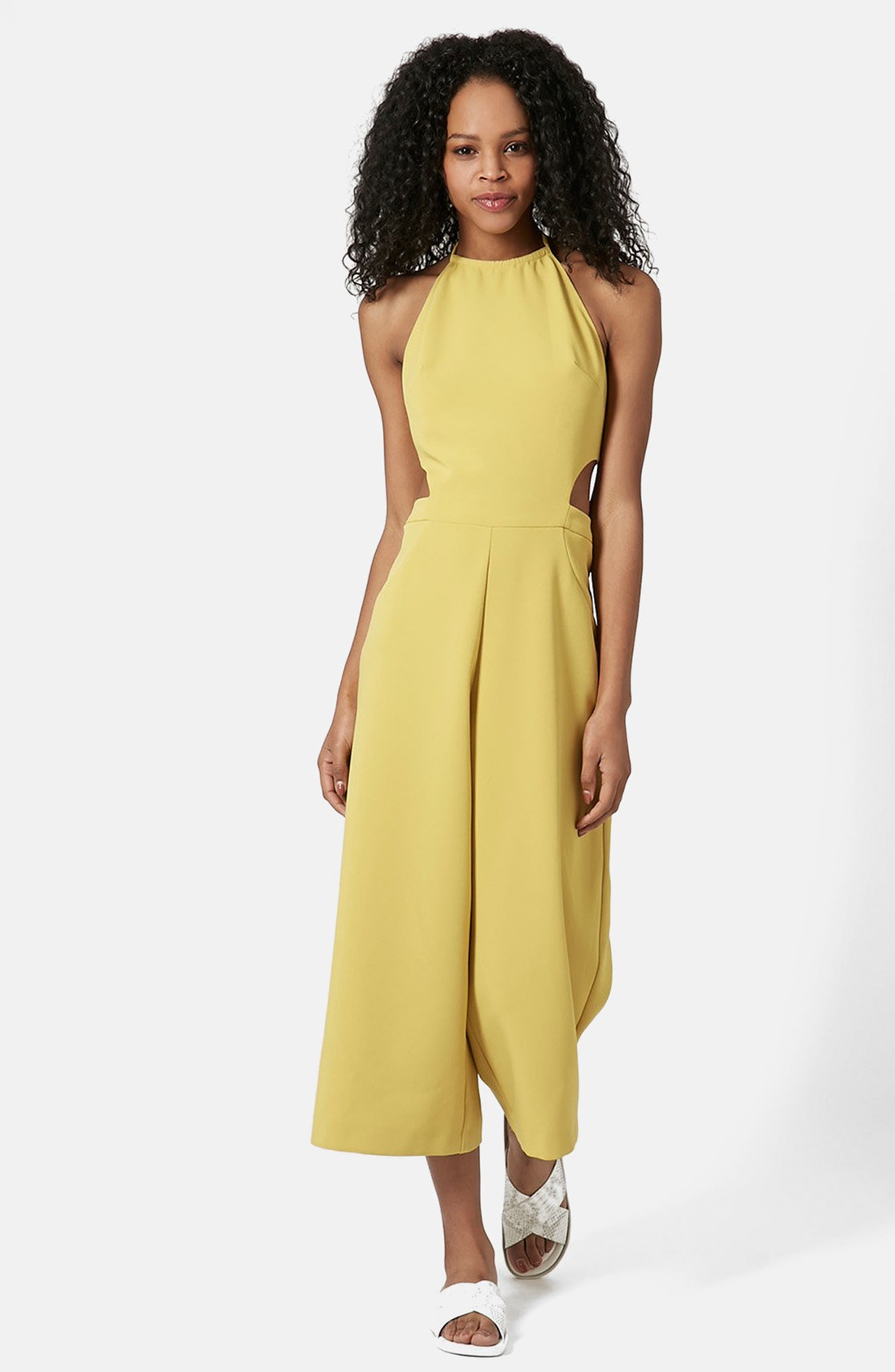 Topshop Halter Culotte Jumpsuit Nordstrom