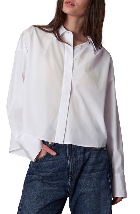 Women's 100% Cotton Button Up Tops | Nordstrom