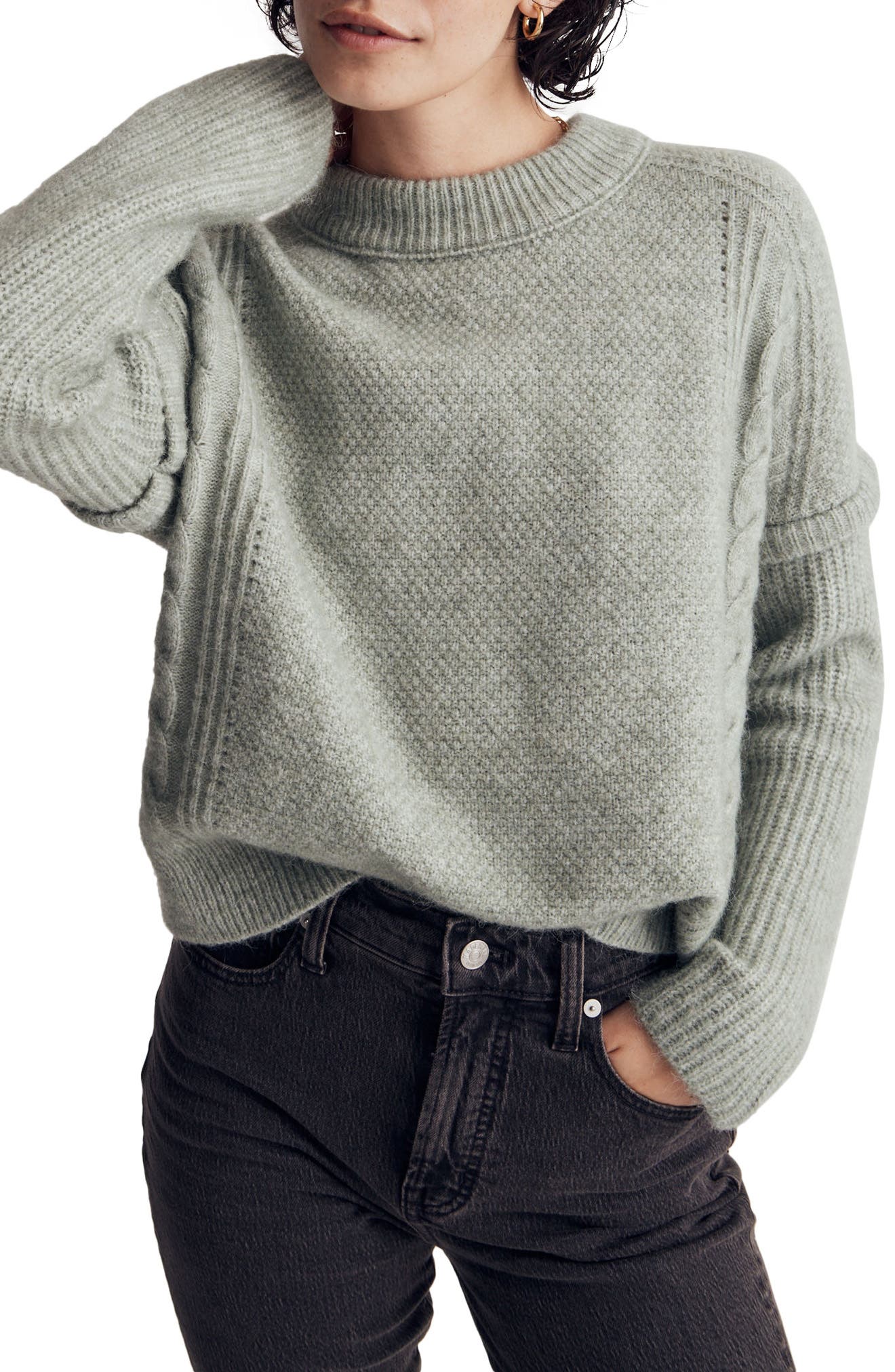 Madewell Havener Cable Pullover Sweater | Nordstrom
