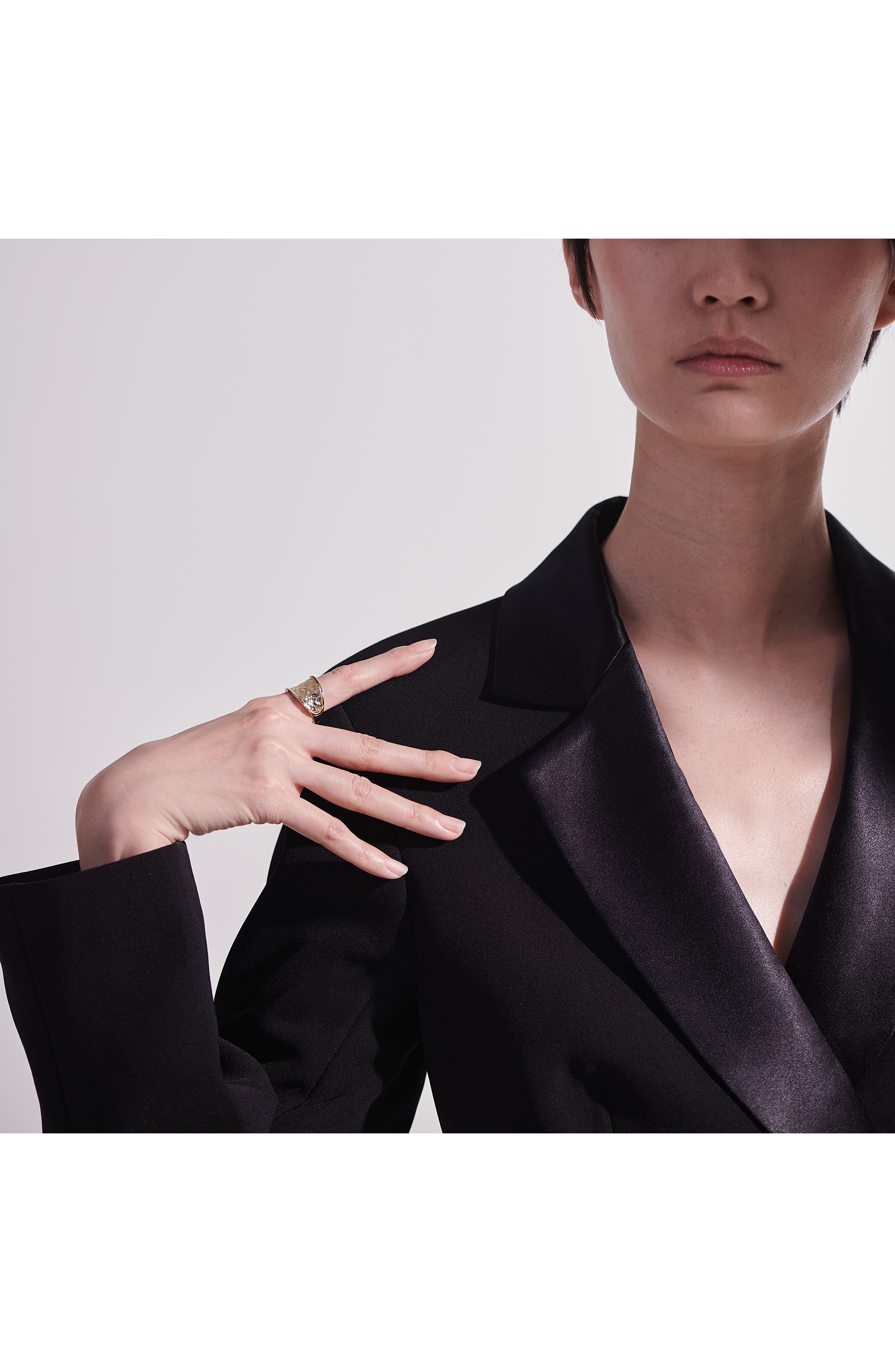 John Hardy Classic Chain Reticulated Saddle Ring | Nordstrom