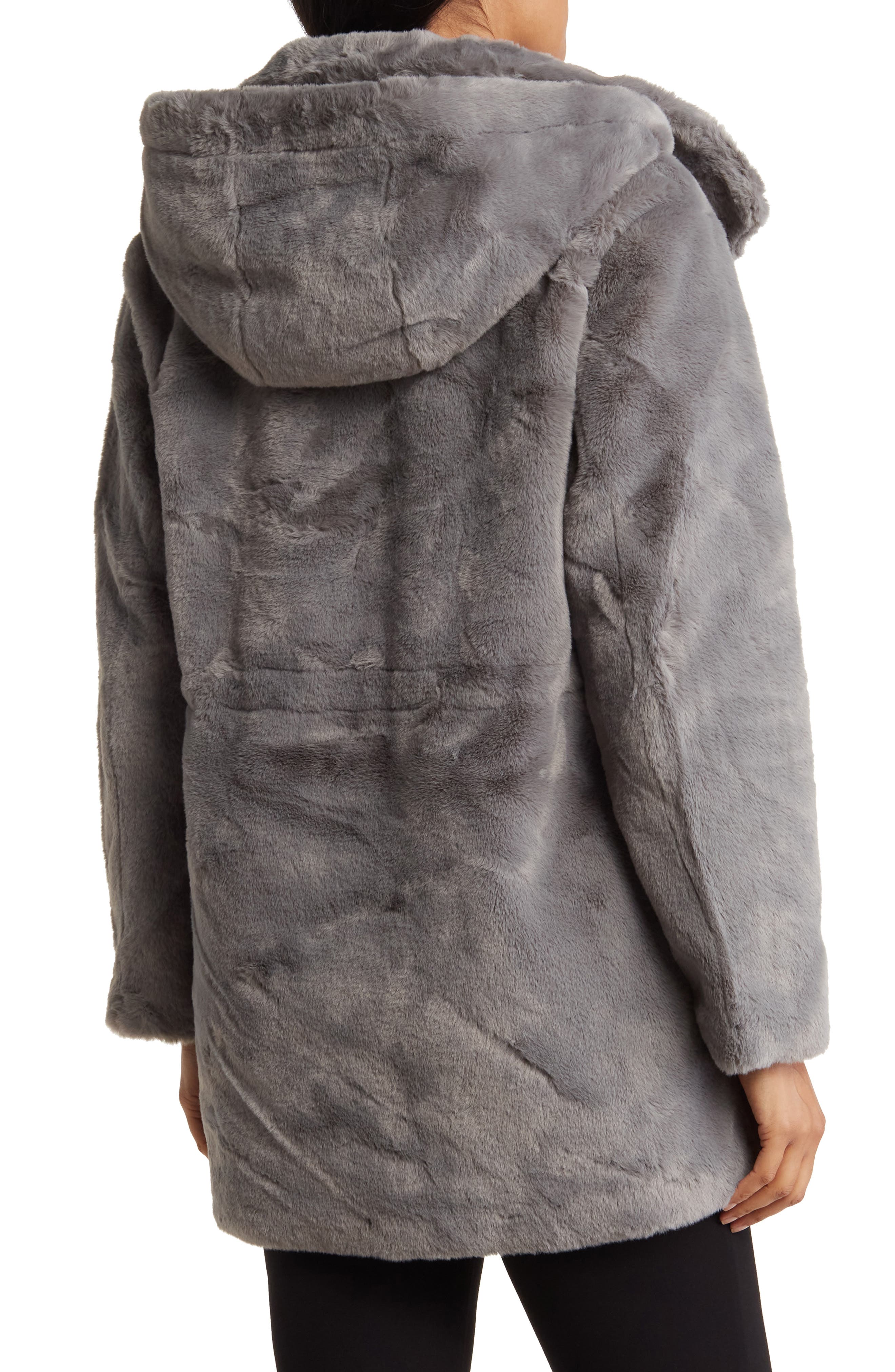 Sebby Faux Fur Hooded Reversible Jacket | Nordstromrack