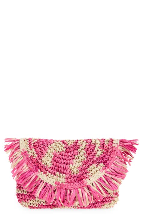Women's Pink Straw Bags | Nordstrom
