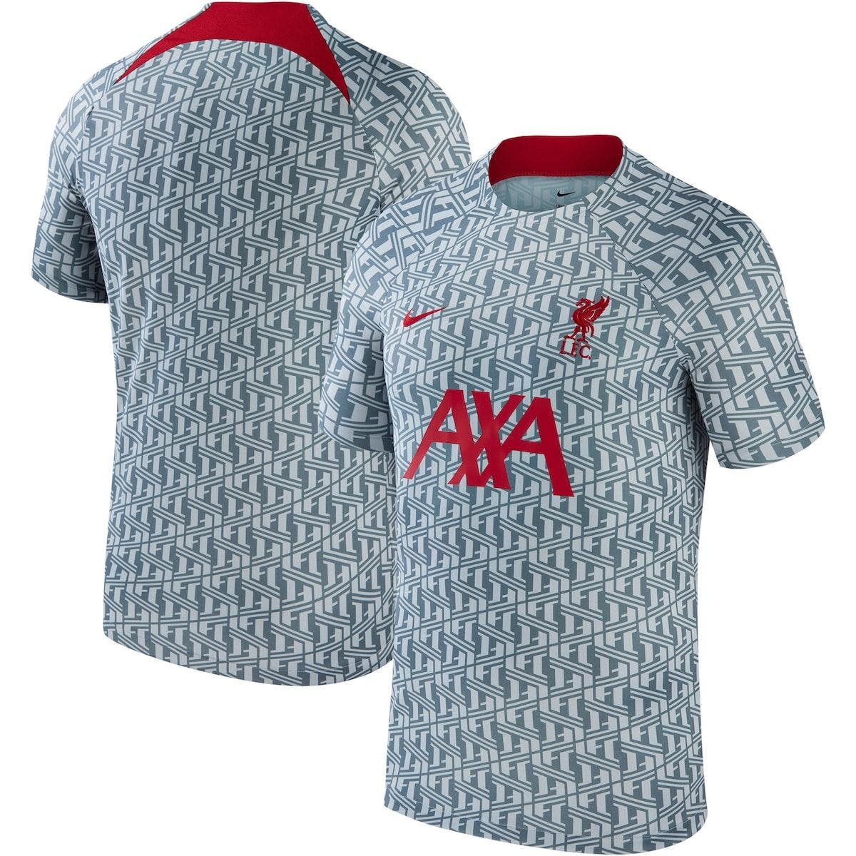 Nike Men's Nike Gray Liverpool 2023/24 Pre-Match Performance Top ...