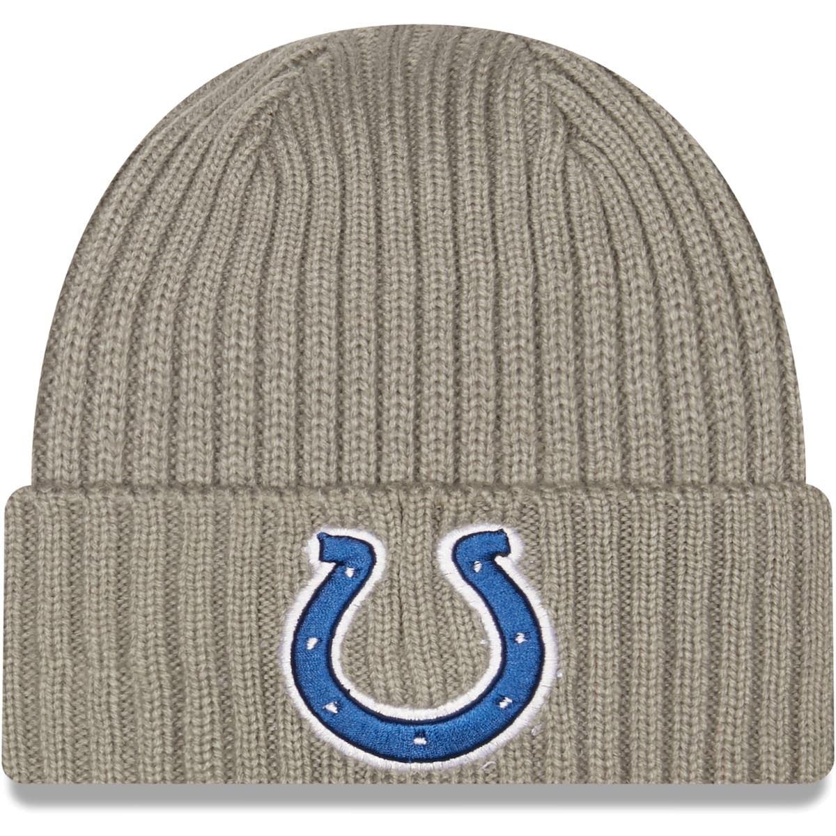 New Era Men's New Era Gray Indianapolis Colts Team Core Classic Cuffed ...