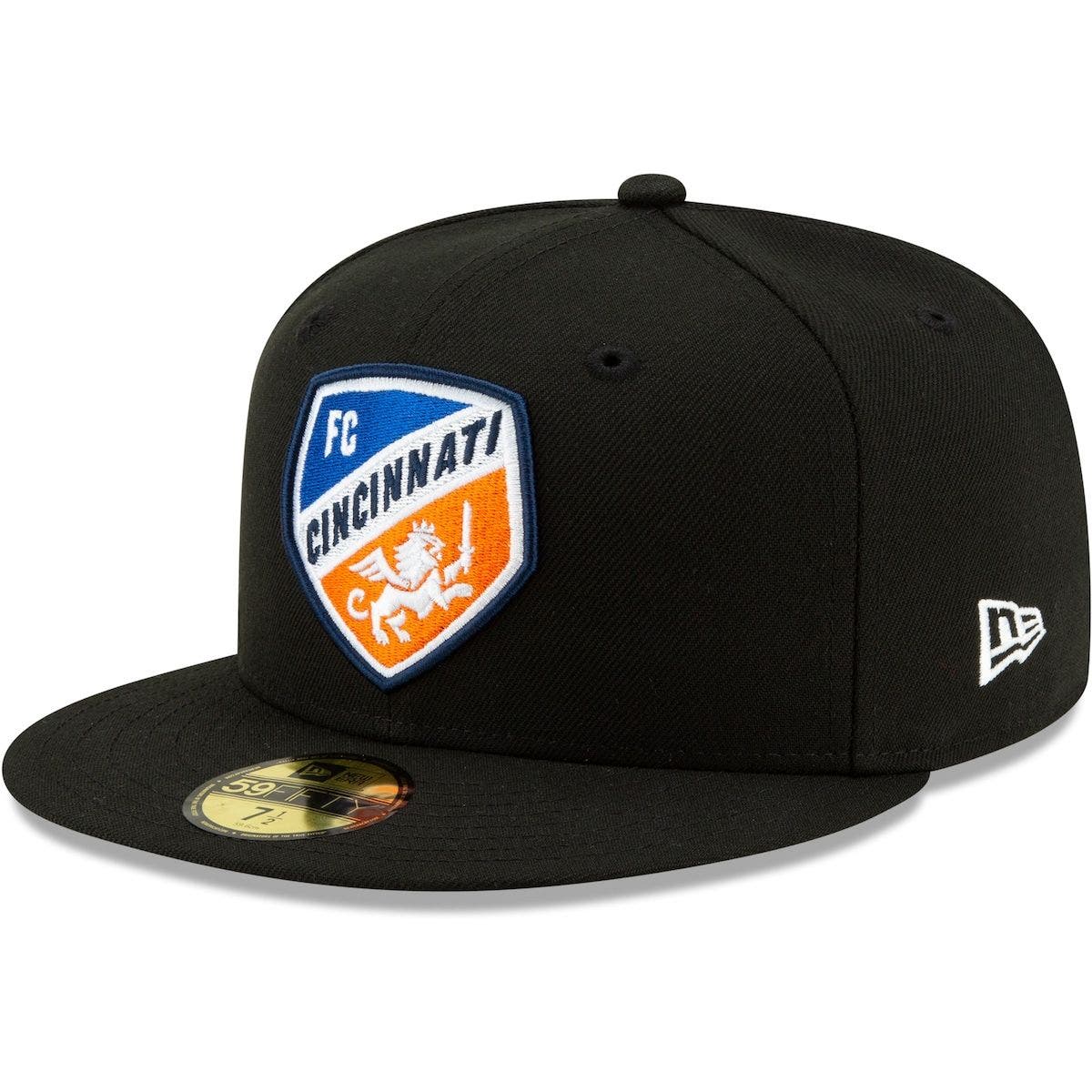 New Era Men's New Era Black FC Cincinnati Primary Logo 59FIFTY Fitted ...