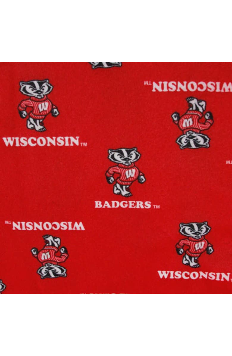 GENUINE STUFF Wisconsin Badgers Youth Cardinal Team Logo Flannel Pajama ...