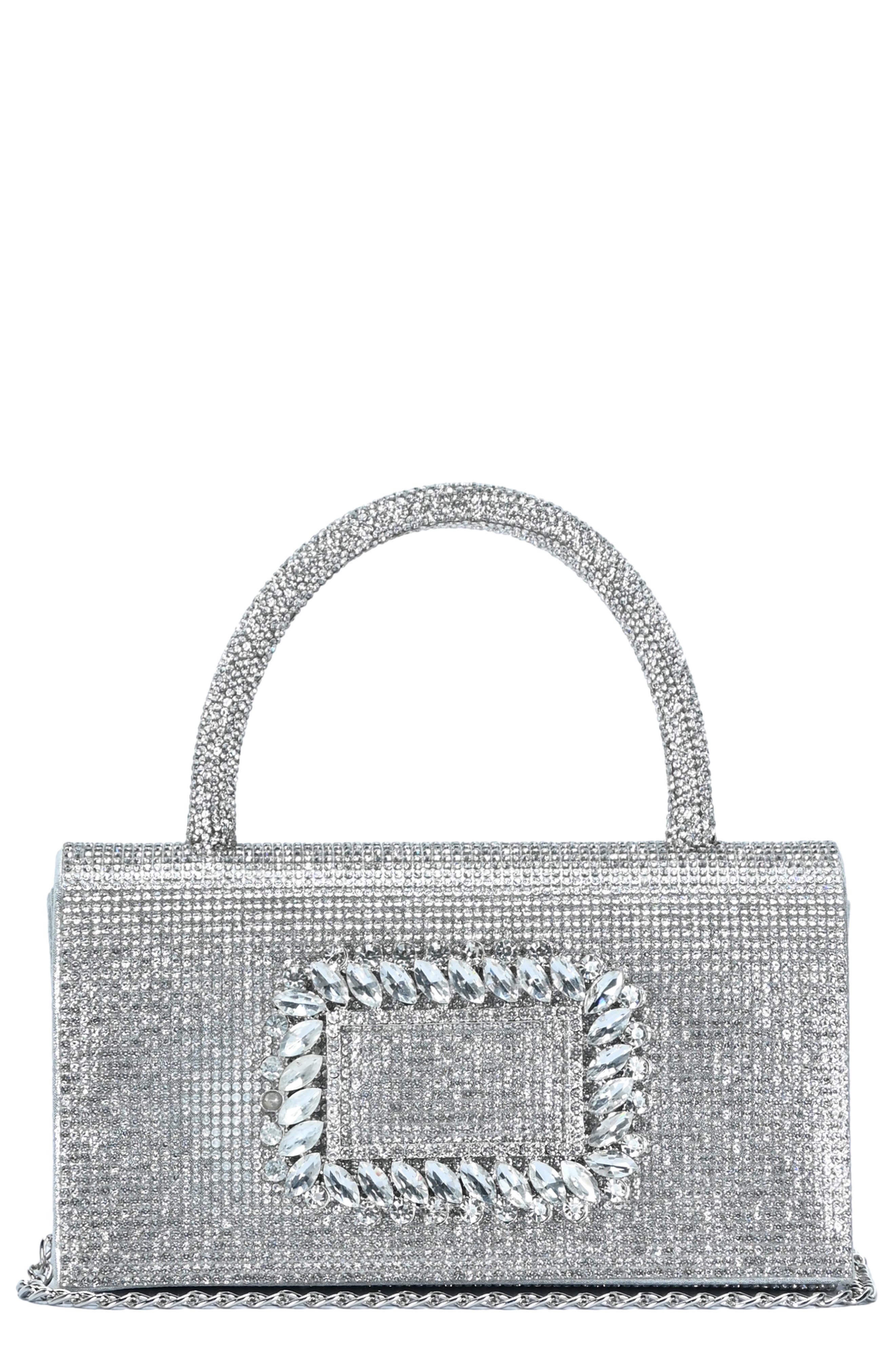 MMS Design Studio Rhinestone Top Handle Clutch | Nordstromrack