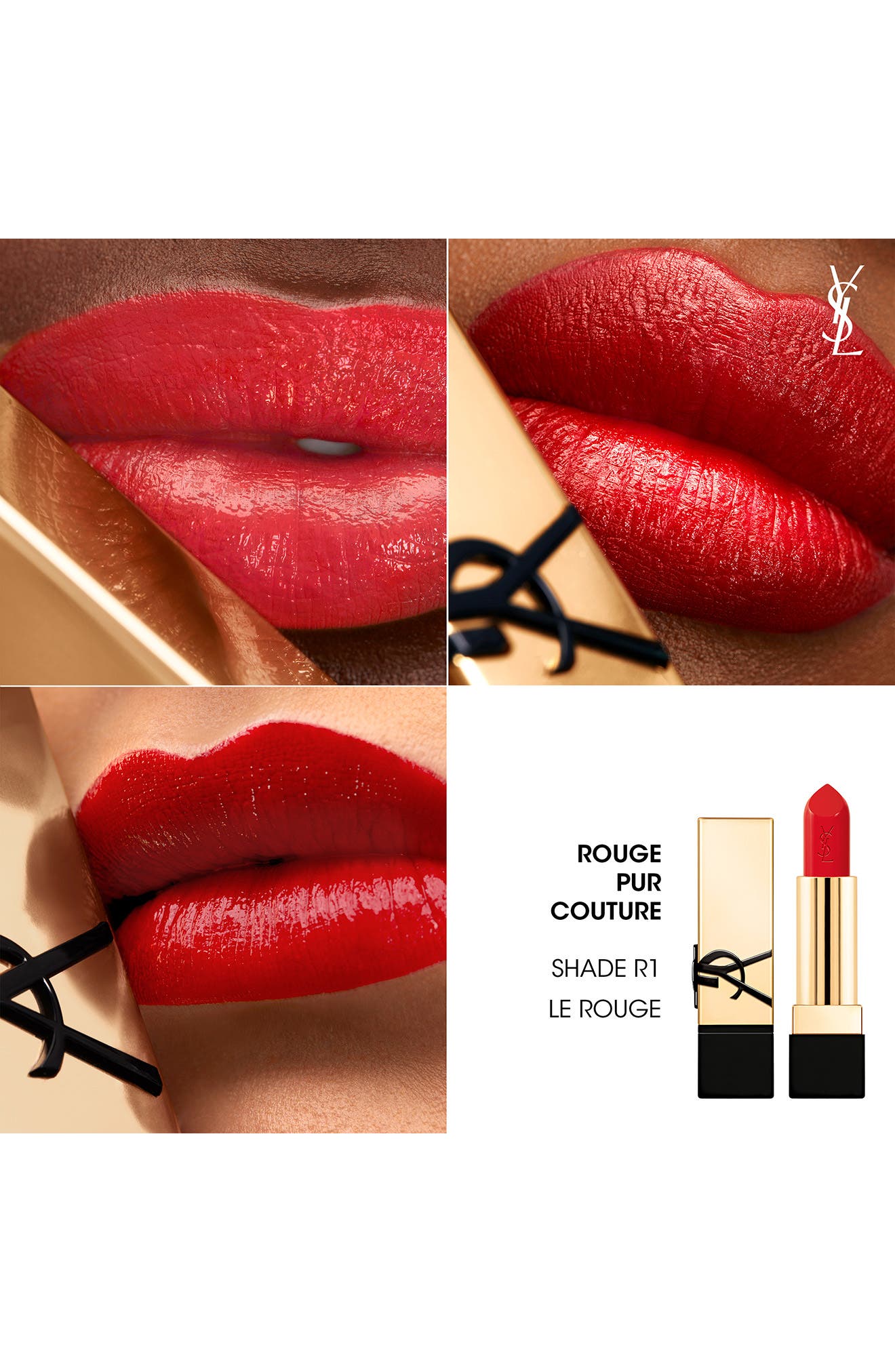 Yves Saint Laurent Rouge Pur Couture Caring Satin Lipstick with ...