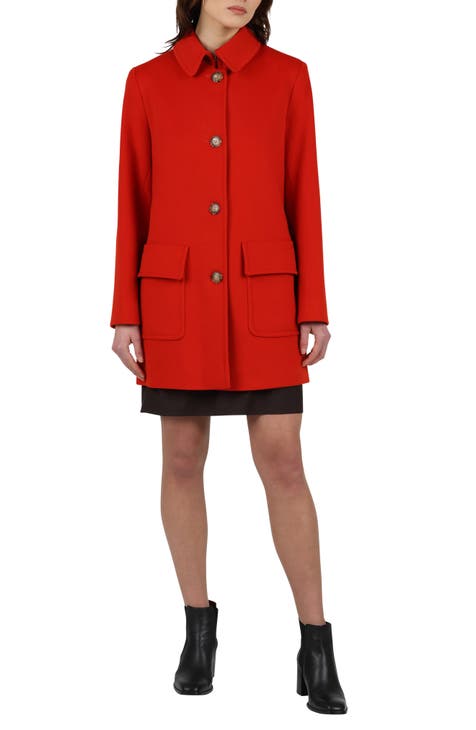 Women's Orange Wool & Wool-Blend Coats | Nordstrom