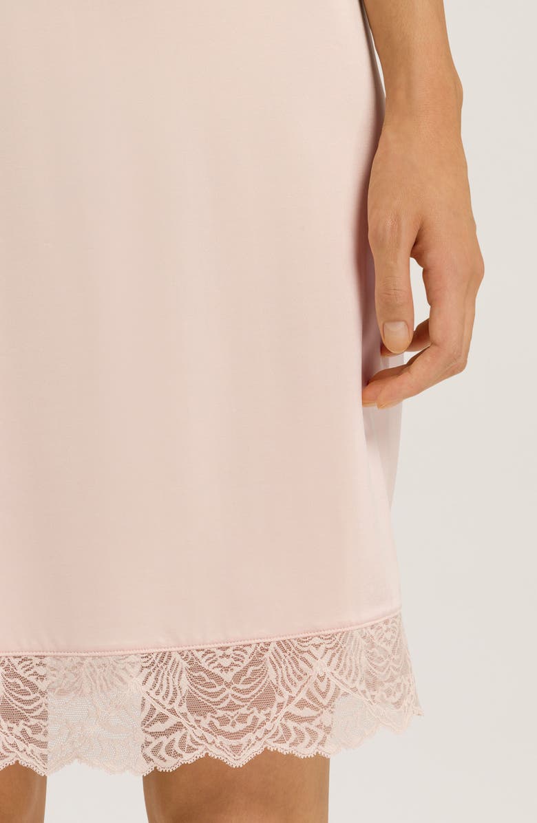Hanro Josephine Lace Trim Satin Slip | Nordstrom