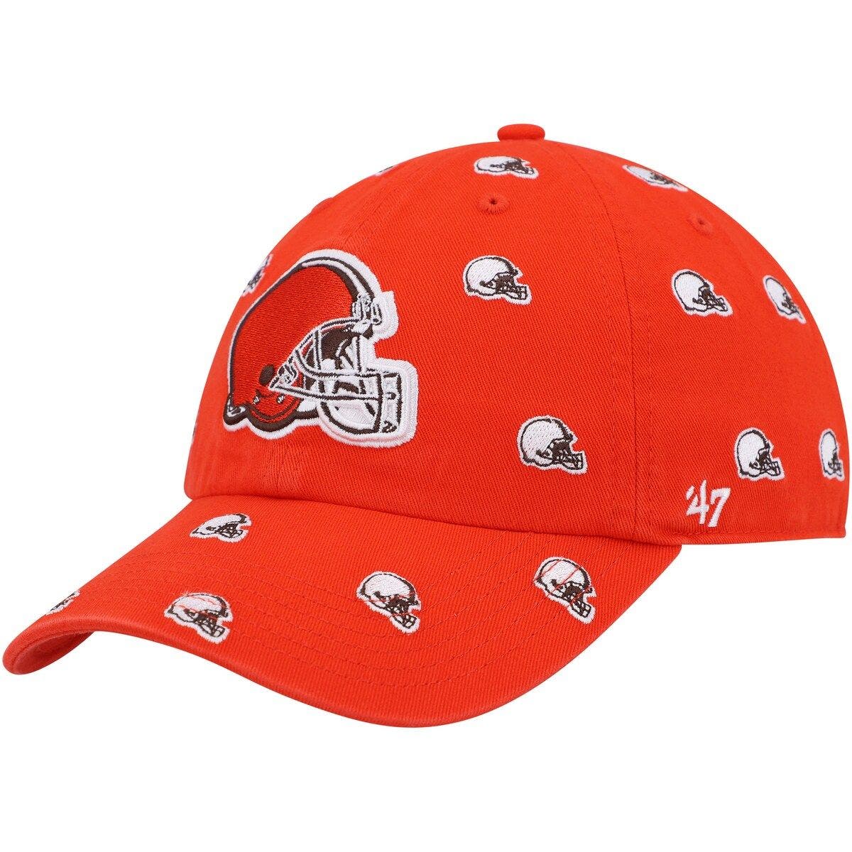 '47 Women's '47 Orange Cleveland Browns Confetti Clean Up Logo ...