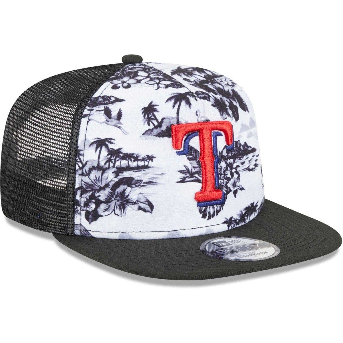 New Era Men's New Era White/Black Texas Rangers Vacay 2.0 A-Frame ...