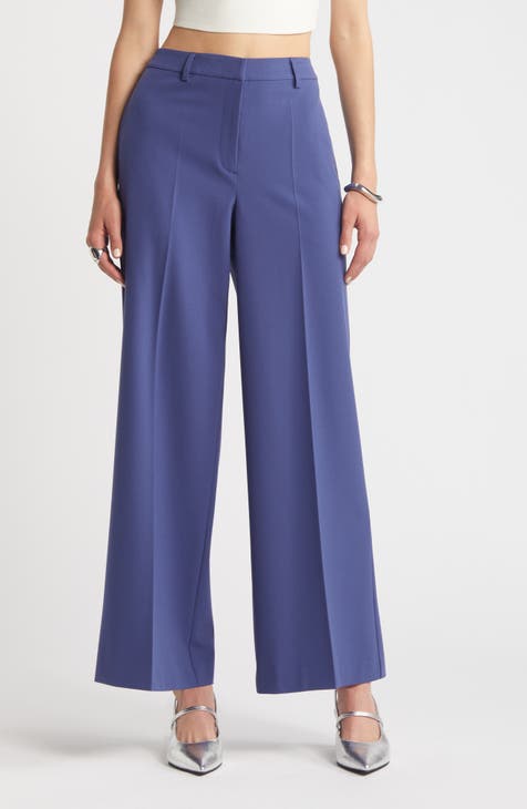 Women's Blue Wide-Leg Pants | Nordstrom