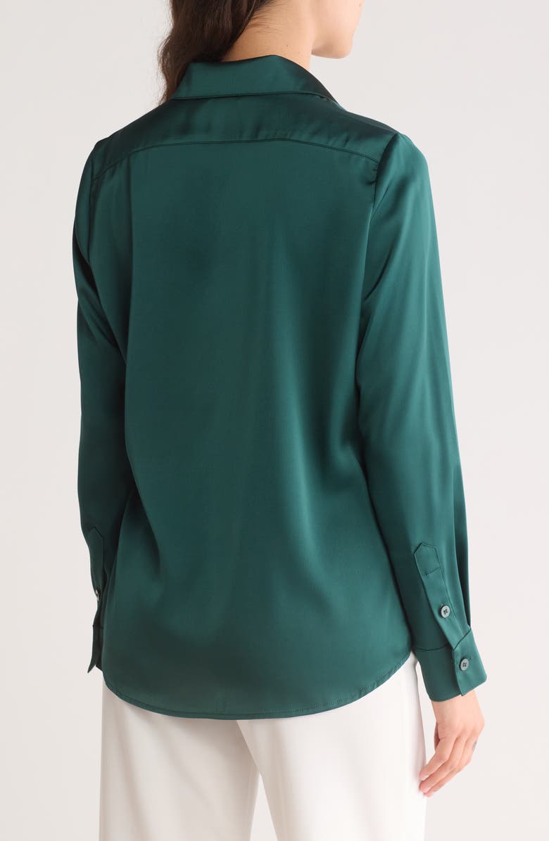 Vince Camuto Satin Long Sleeve Button-Up Shirt | Nordstromrack