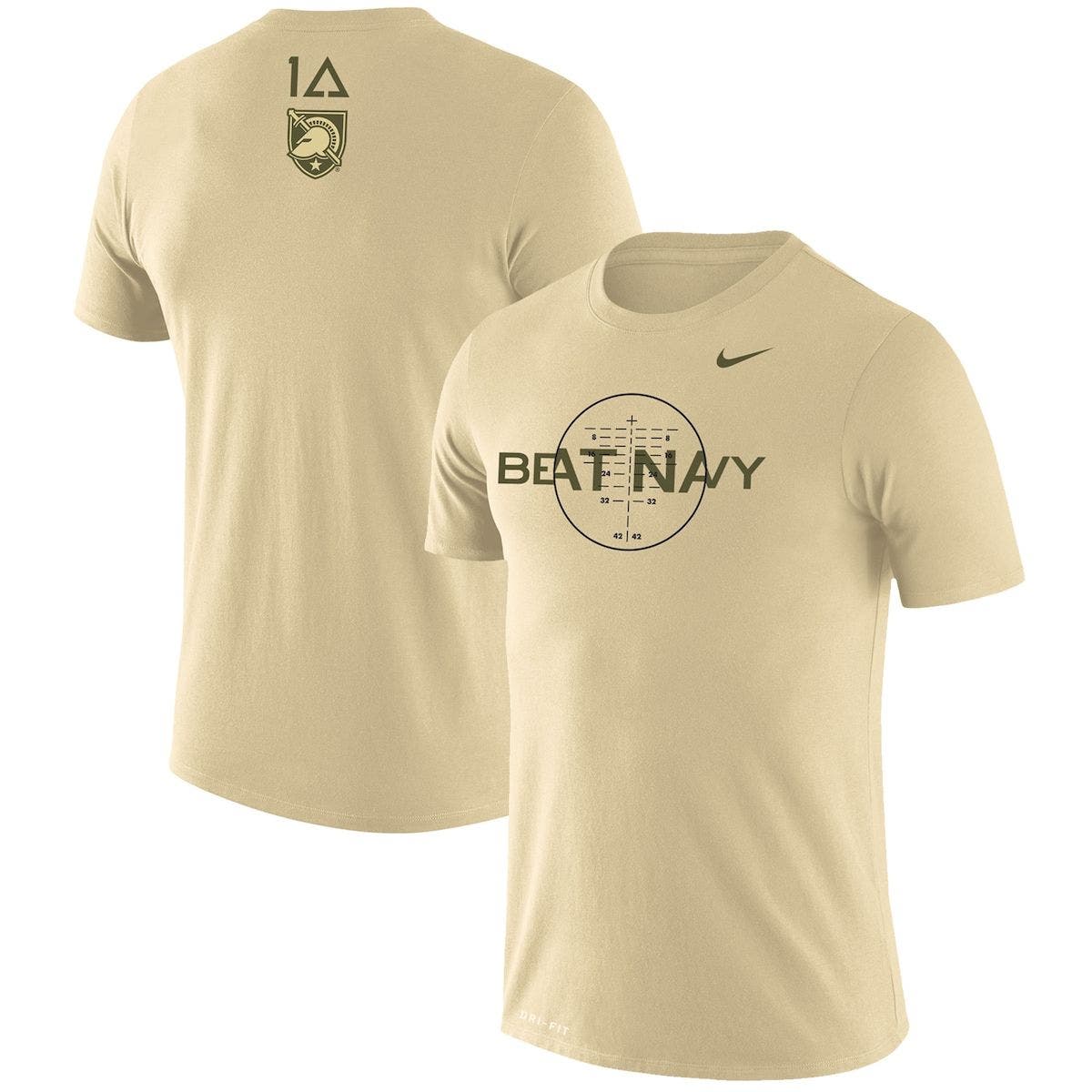 Nike Men's Nike Gold Army Black Knights 1st Armored Division Old ...