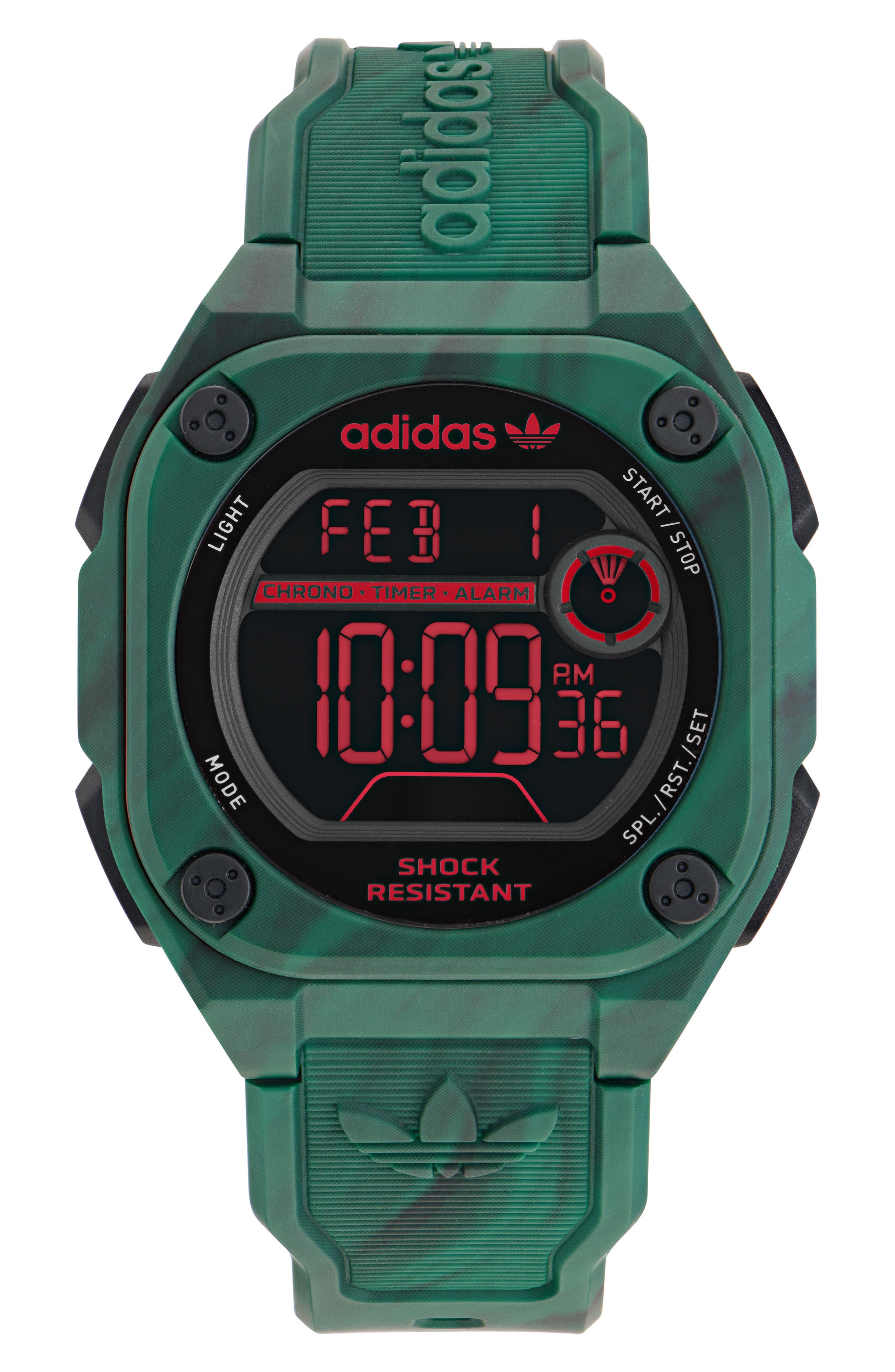 adidas City Tech Two Resin Strap Watch, 45mm | Nordstrom