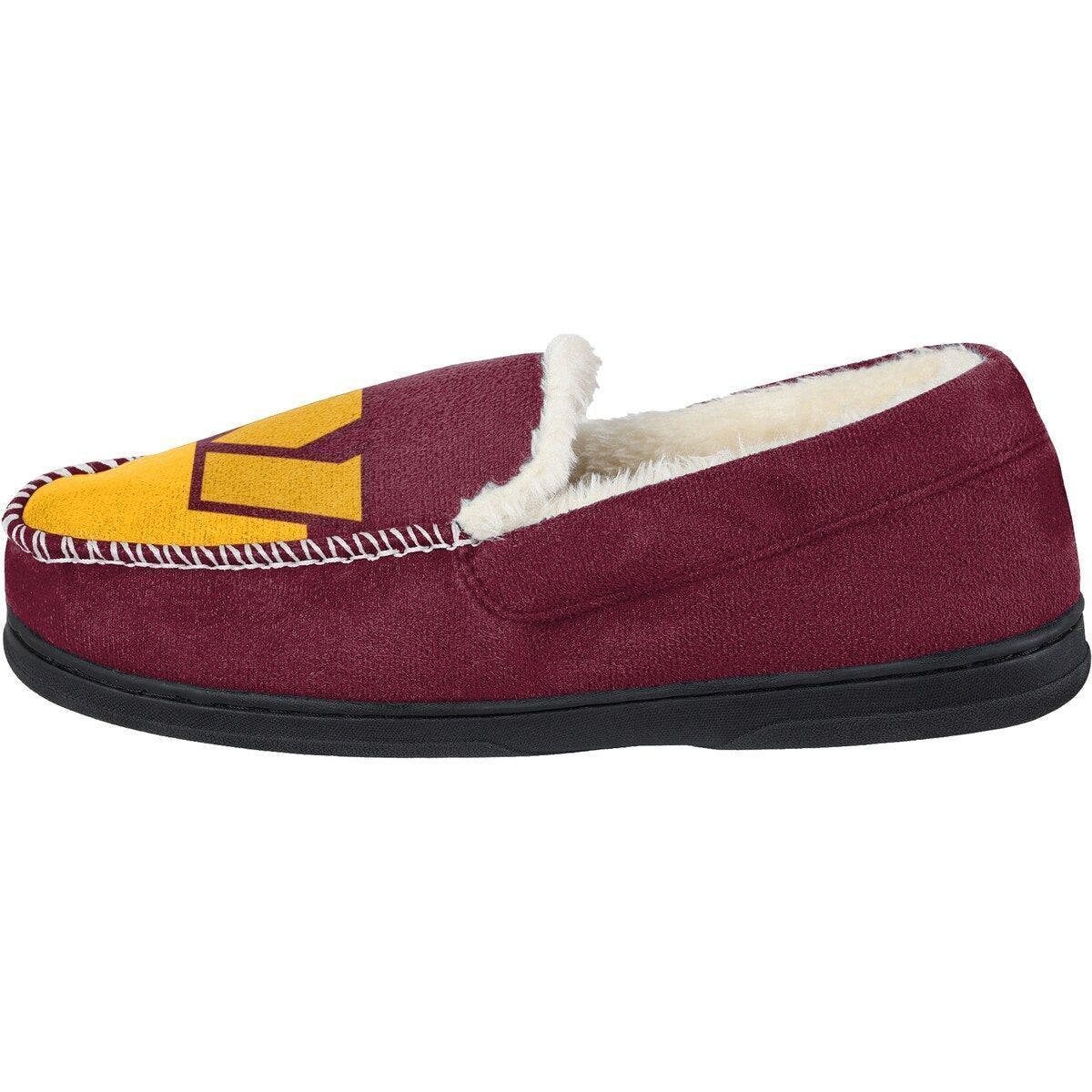FOCO Men's FOCO Washington Commanders Colorblock Moccasin Slippers ...