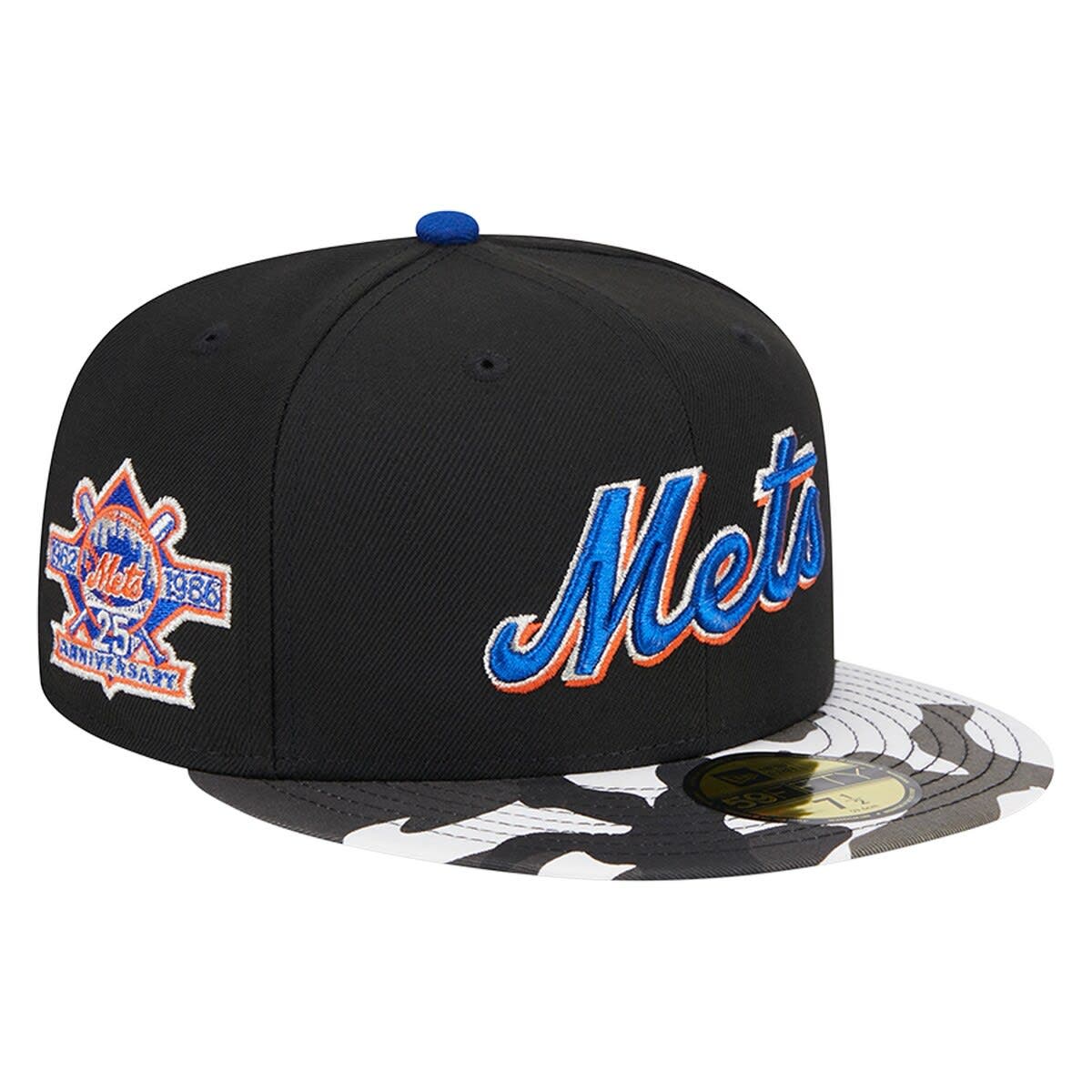New Era Men's New Era Black New York Mets Metallic Camo 59FIFTY Fitted ...