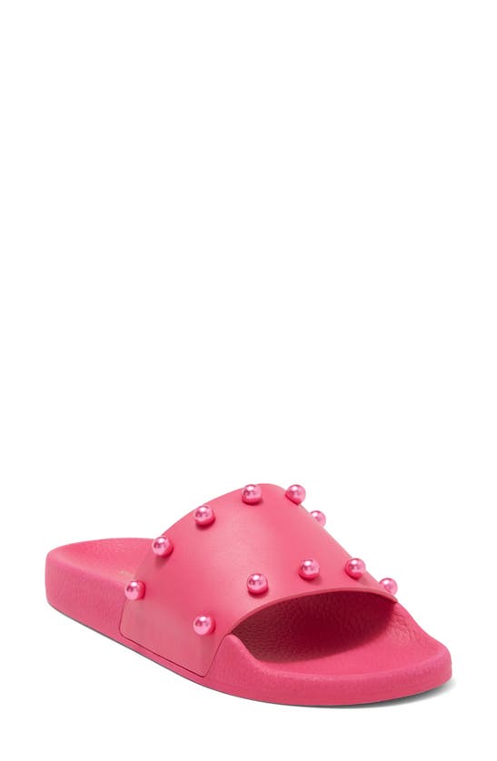 Stuart Weitzman Superstud Pool Slide In Pink | ModeSens