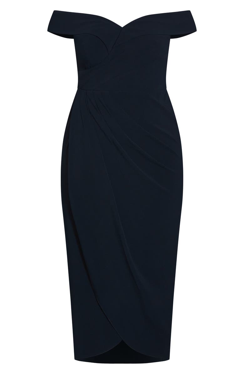 City Chic Ripple Love Off the Shoulder Maxi Dress | Nordstrom