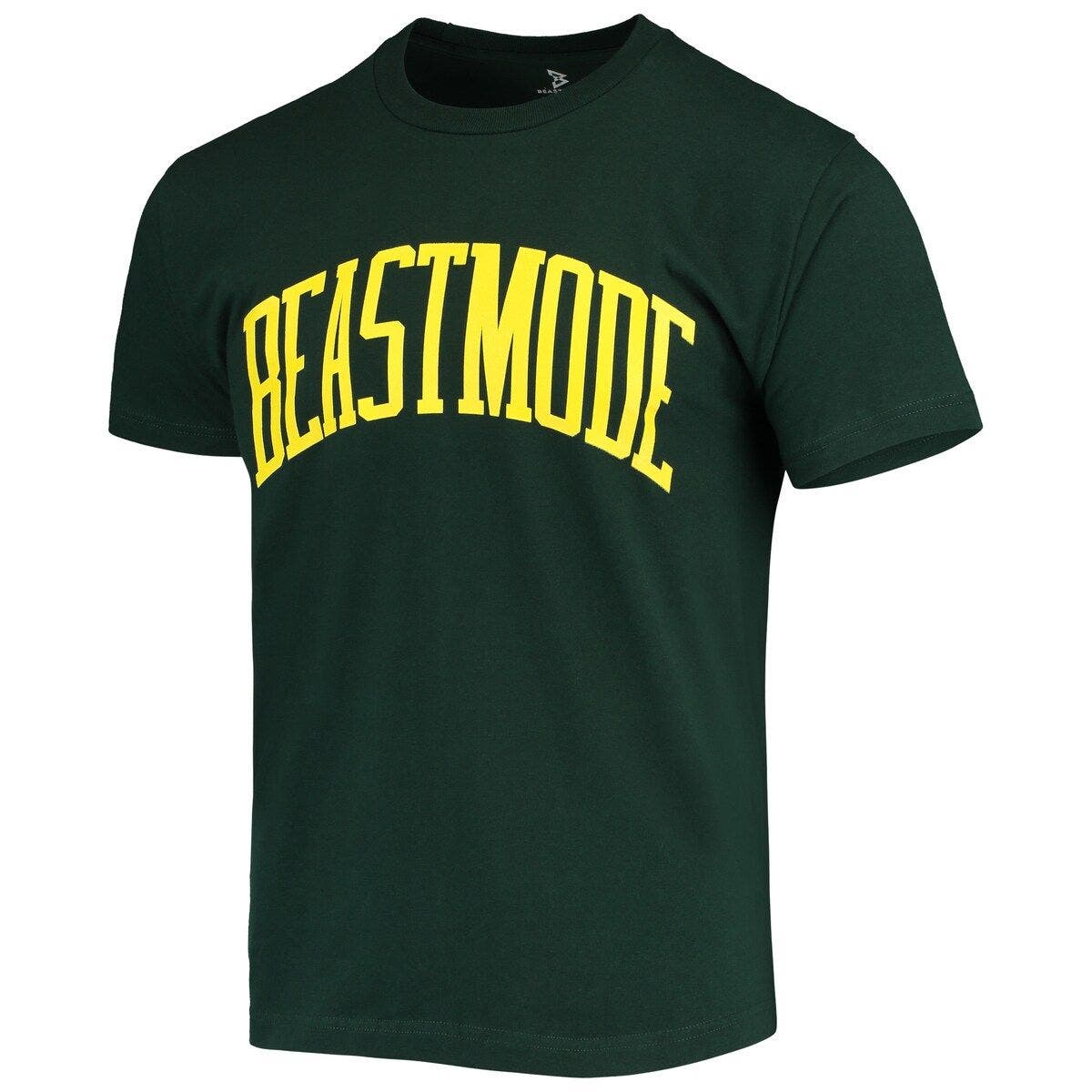 Beast Mode Men's Hunter Green Beast Mode Collegiate Wordmark T-Shirt ...