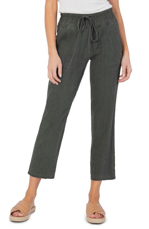 Women's Green Cropped & Capri Pants | Nordstrom