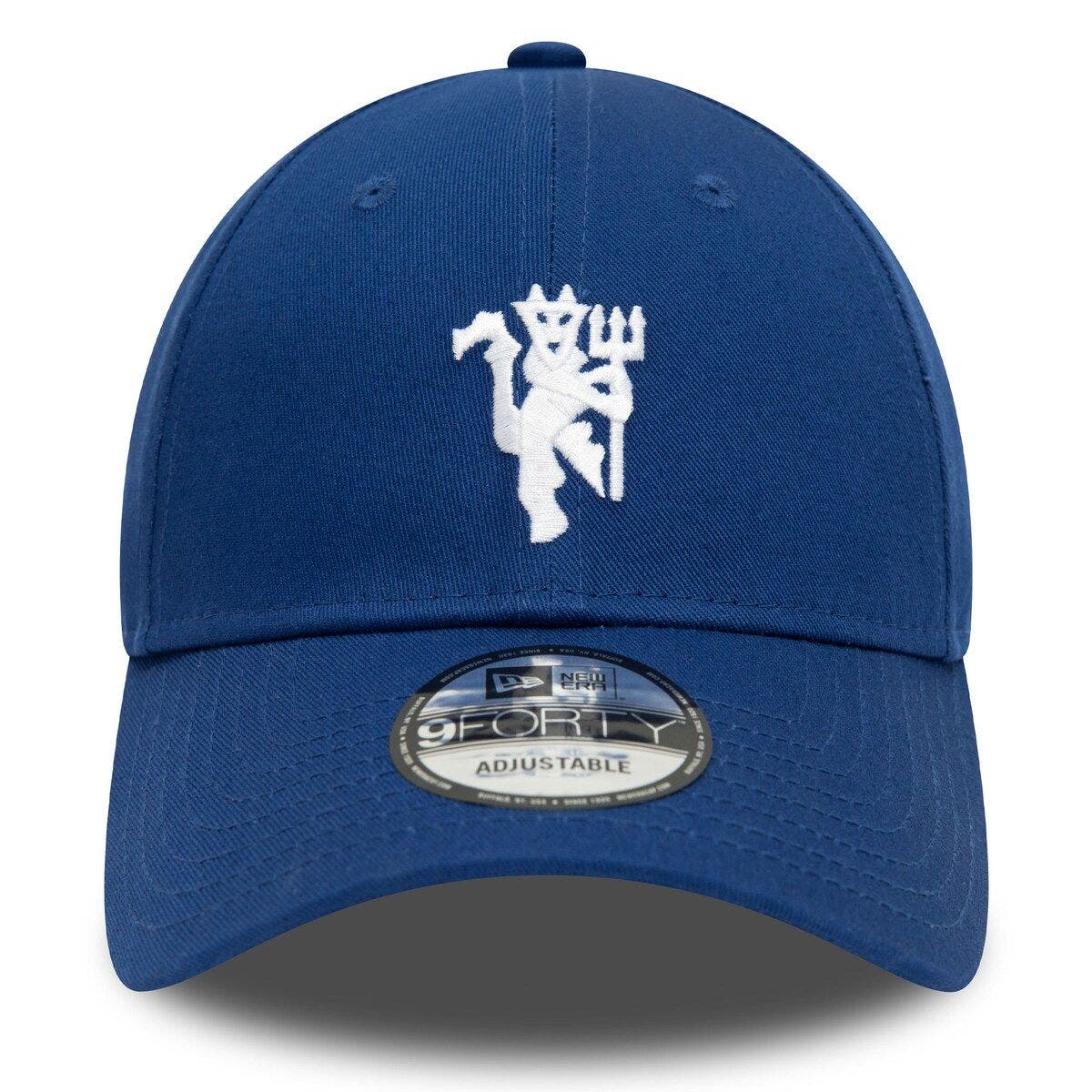 New Era Men's New Era Blue Manchester United Team 9FORTY Adjustable Hat ...