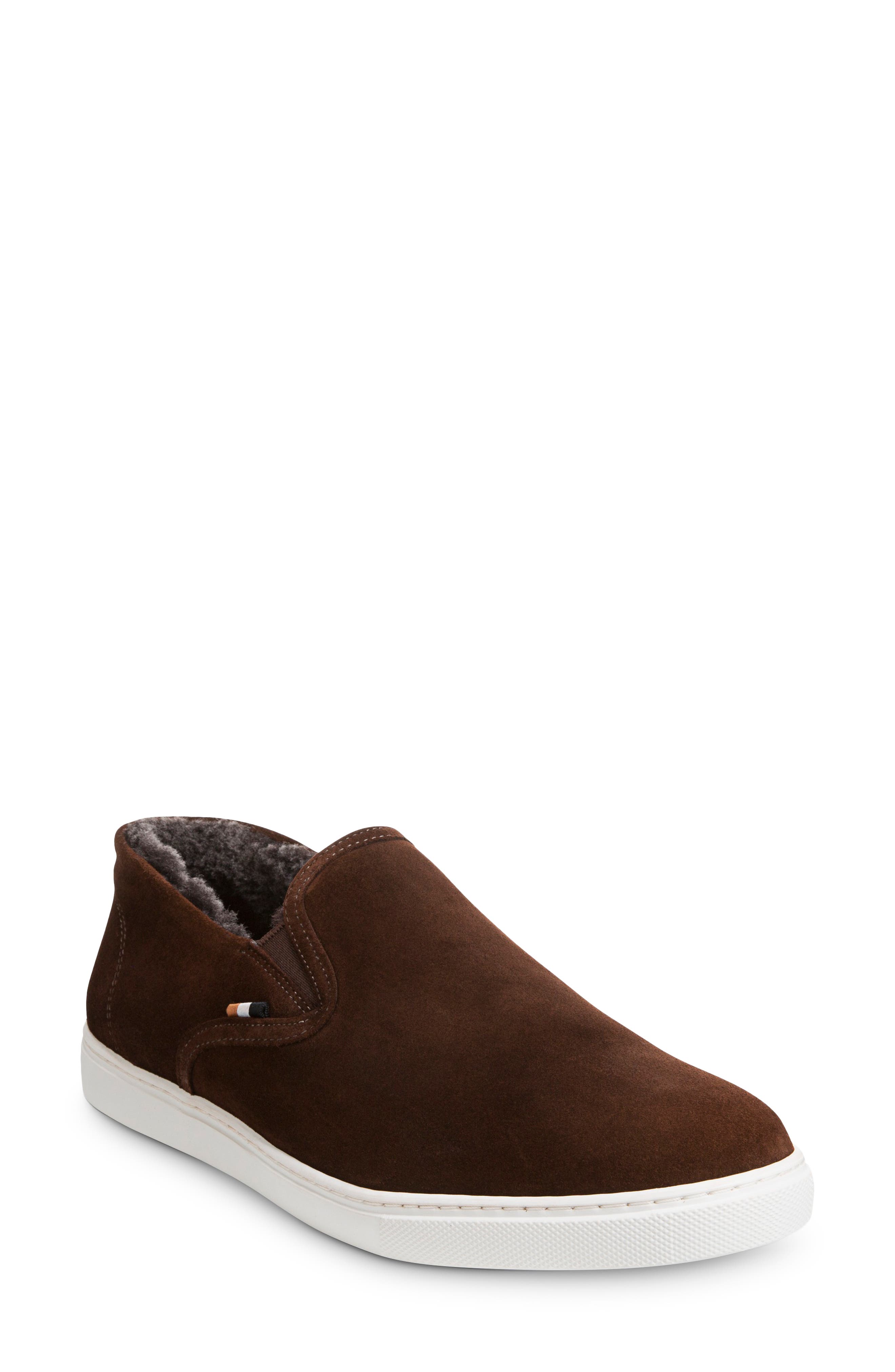 Allen Edmonds Courtside Geniune Shearling Lined Slip-On Sneaker ...
