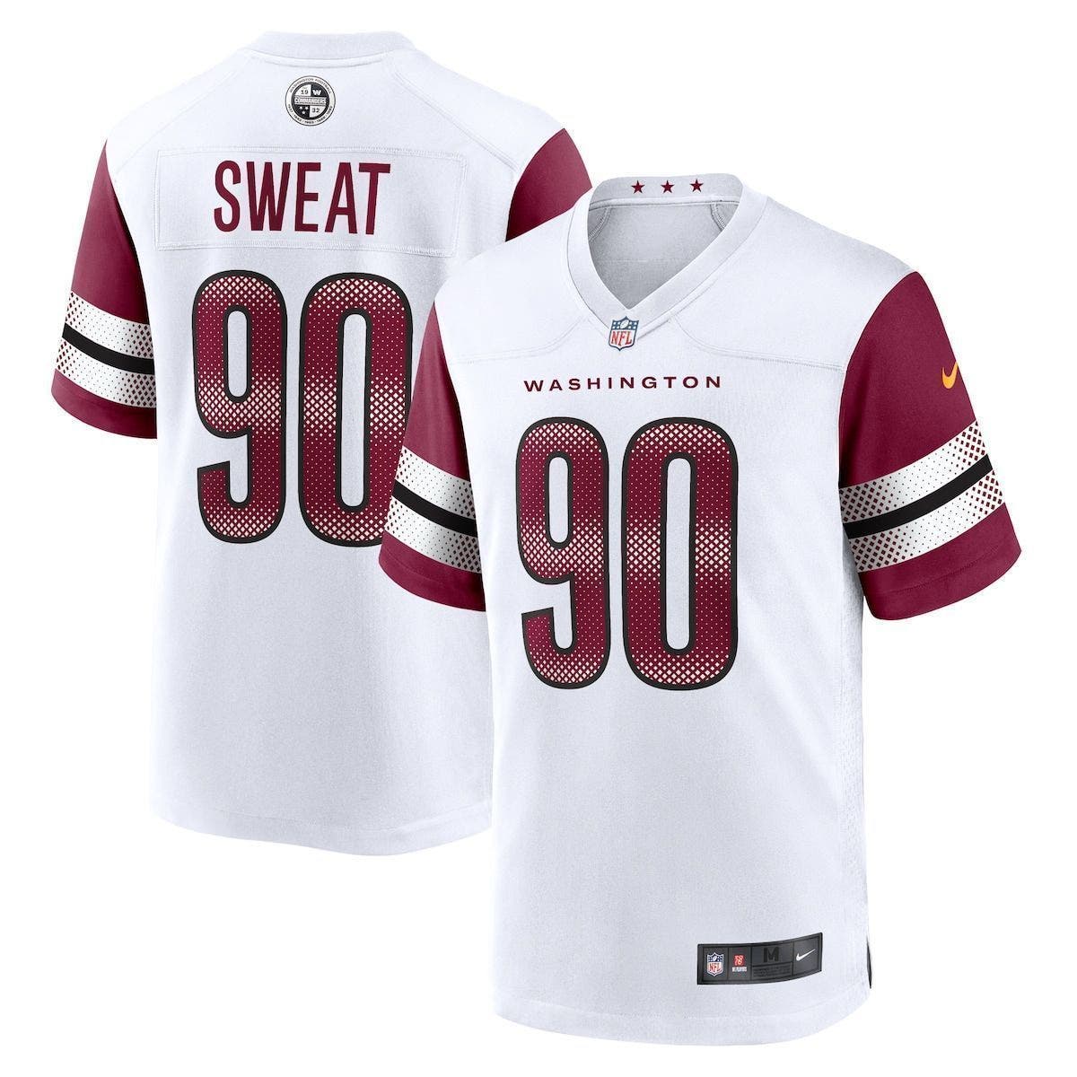 Nike Men's Nike Montez Sweat White Washington Commanders Game Jersey ...