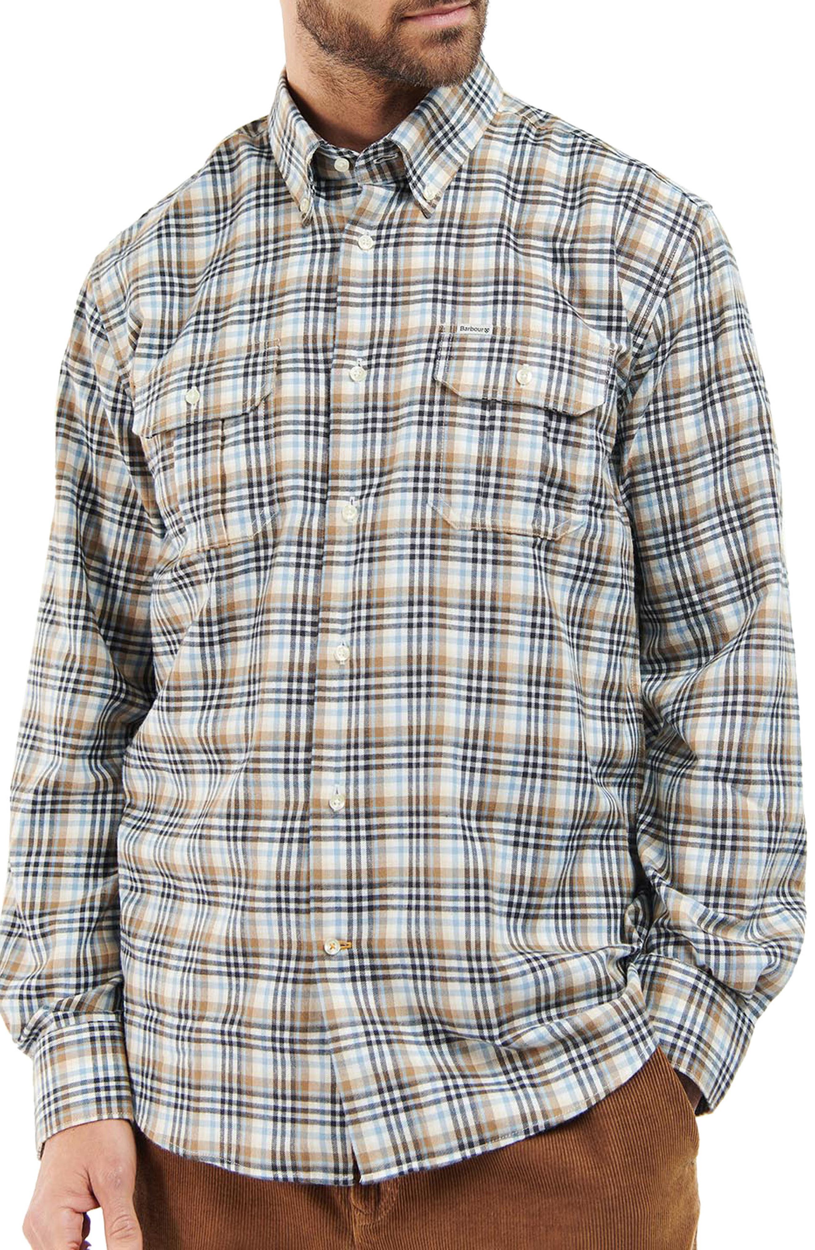Barbour Eastwood Thermo Weave Plaid Button-Down Shirt | Nordstromrack