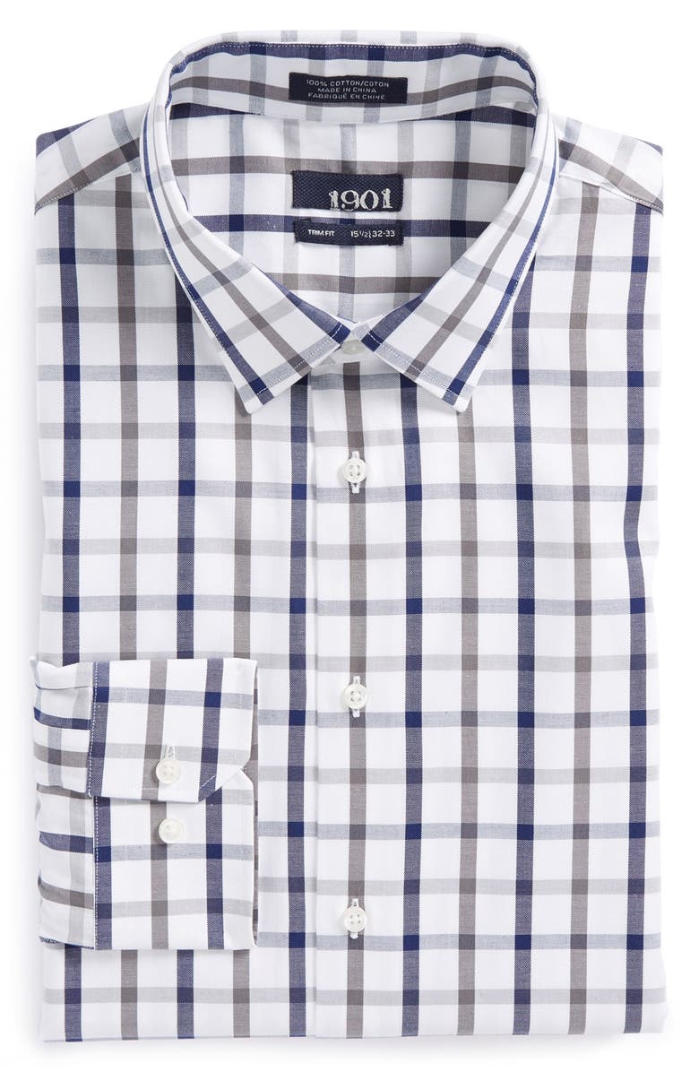 1901 Trim Fit Check Dress Shirt | Nordstrom 1901 Trim Fit Check Dress Shirt | Nordstrom