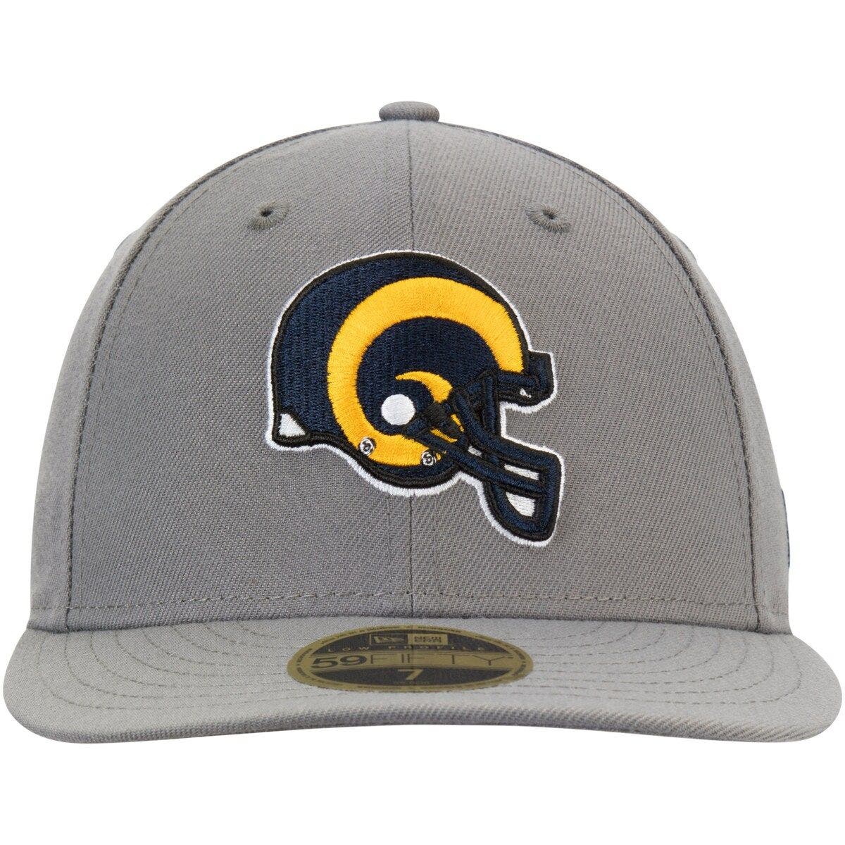 New Era Men's New Era Graphite Los Angeles Rams Throwback Logo Storm ...