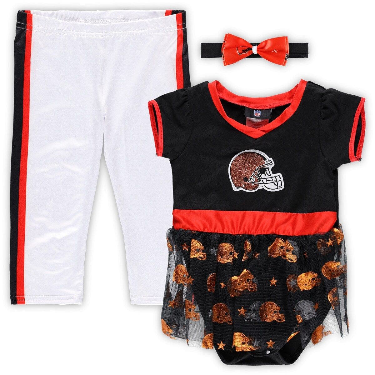JERRY LEIGH Infant Brown/White Cleveland Browns Tailgate Tutu Game Day ...