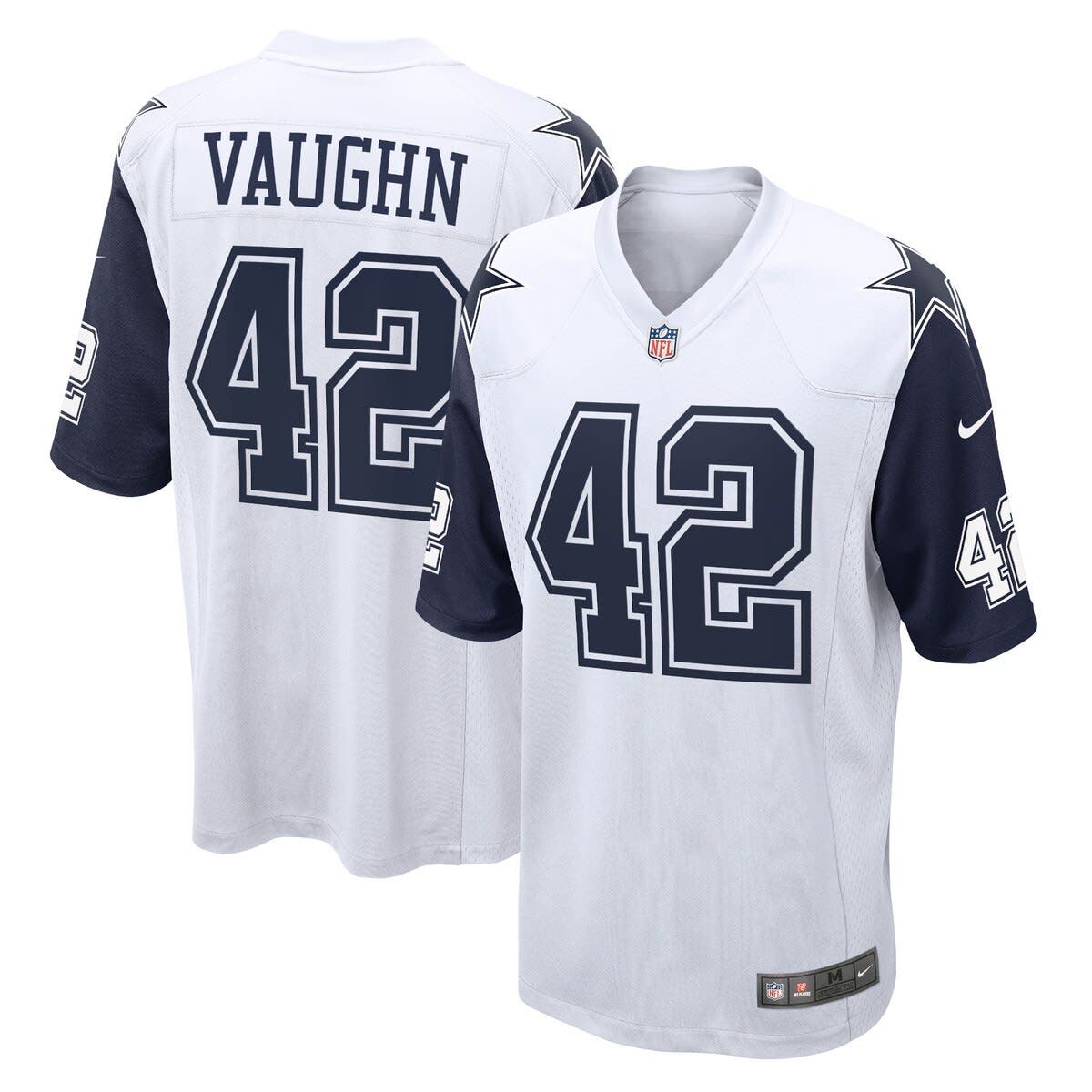 Nike Men's Nike Deuce Vaughn White Dallas Cowboys Alternate Game Jersey ...