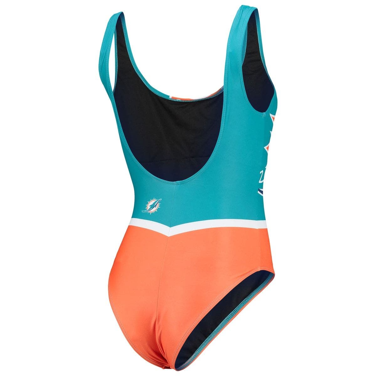 FOCO Women's FOCO Aqua Miami Dolphins Team One-Piece Swimsuit | Nordstrom