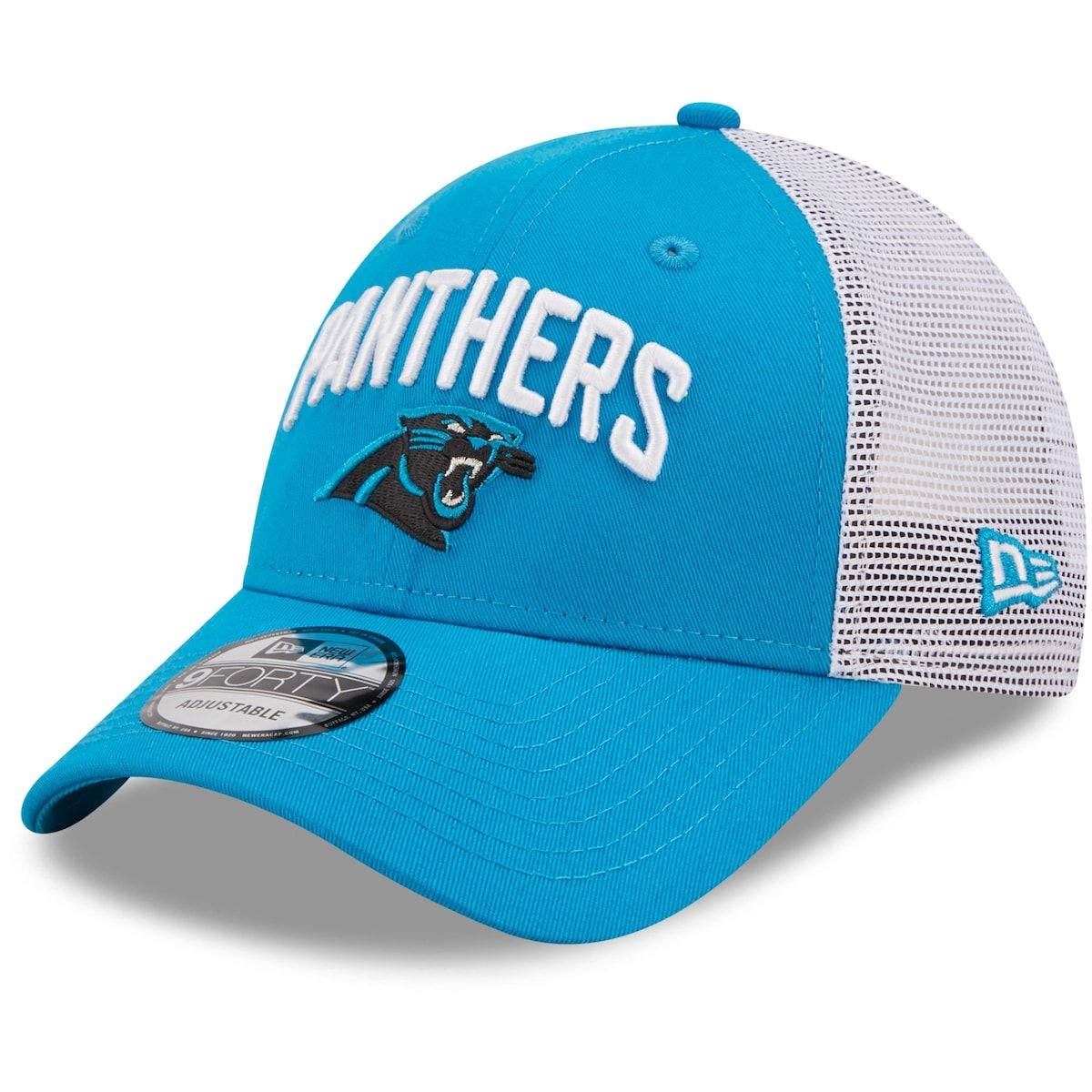 New Era Men's New Era Blue/White Carolina Panthers Team Title Trucker ...