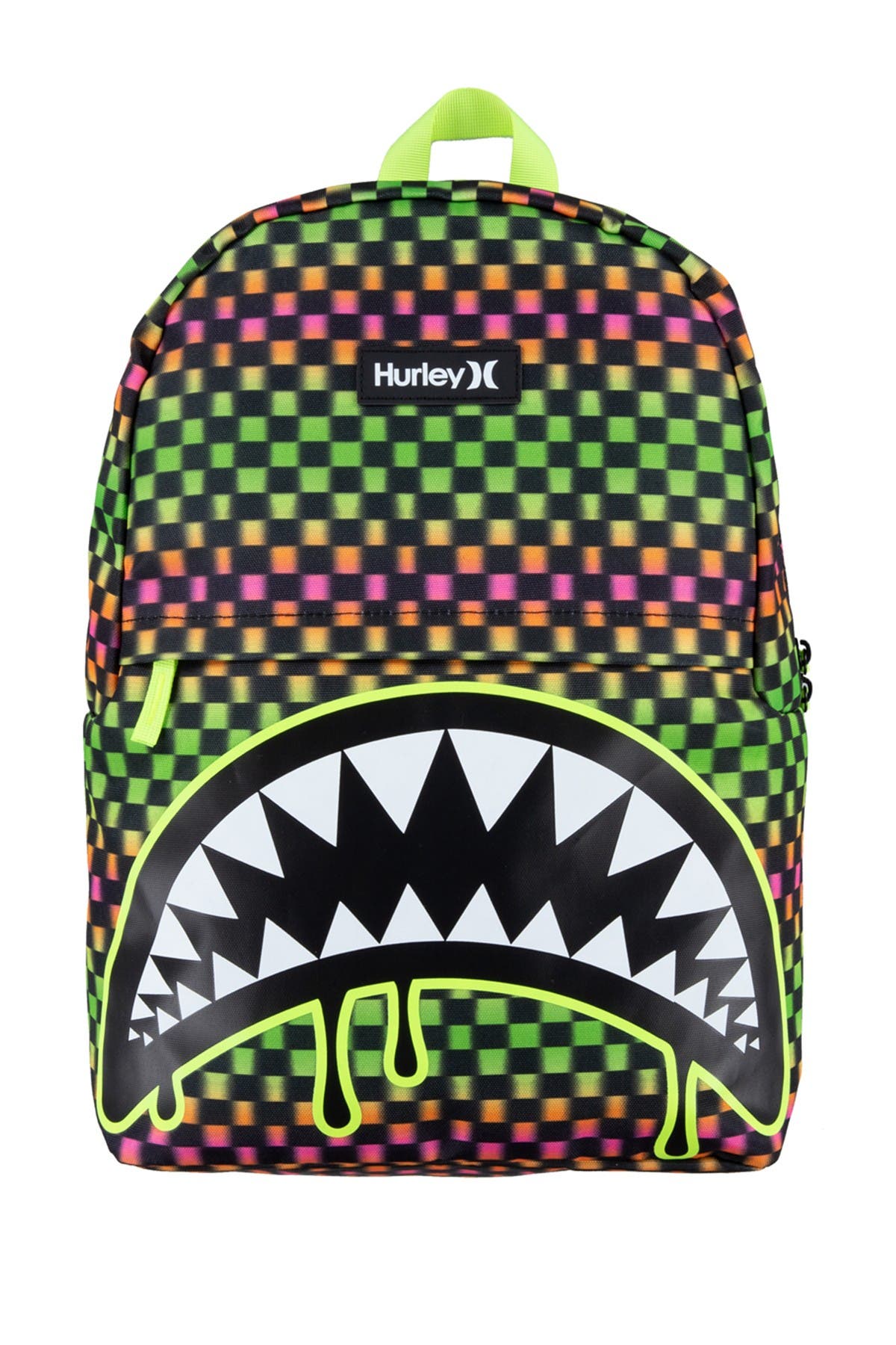 Hurley Kids' Shark Bite Backpack In Voltage Green | ModeSens