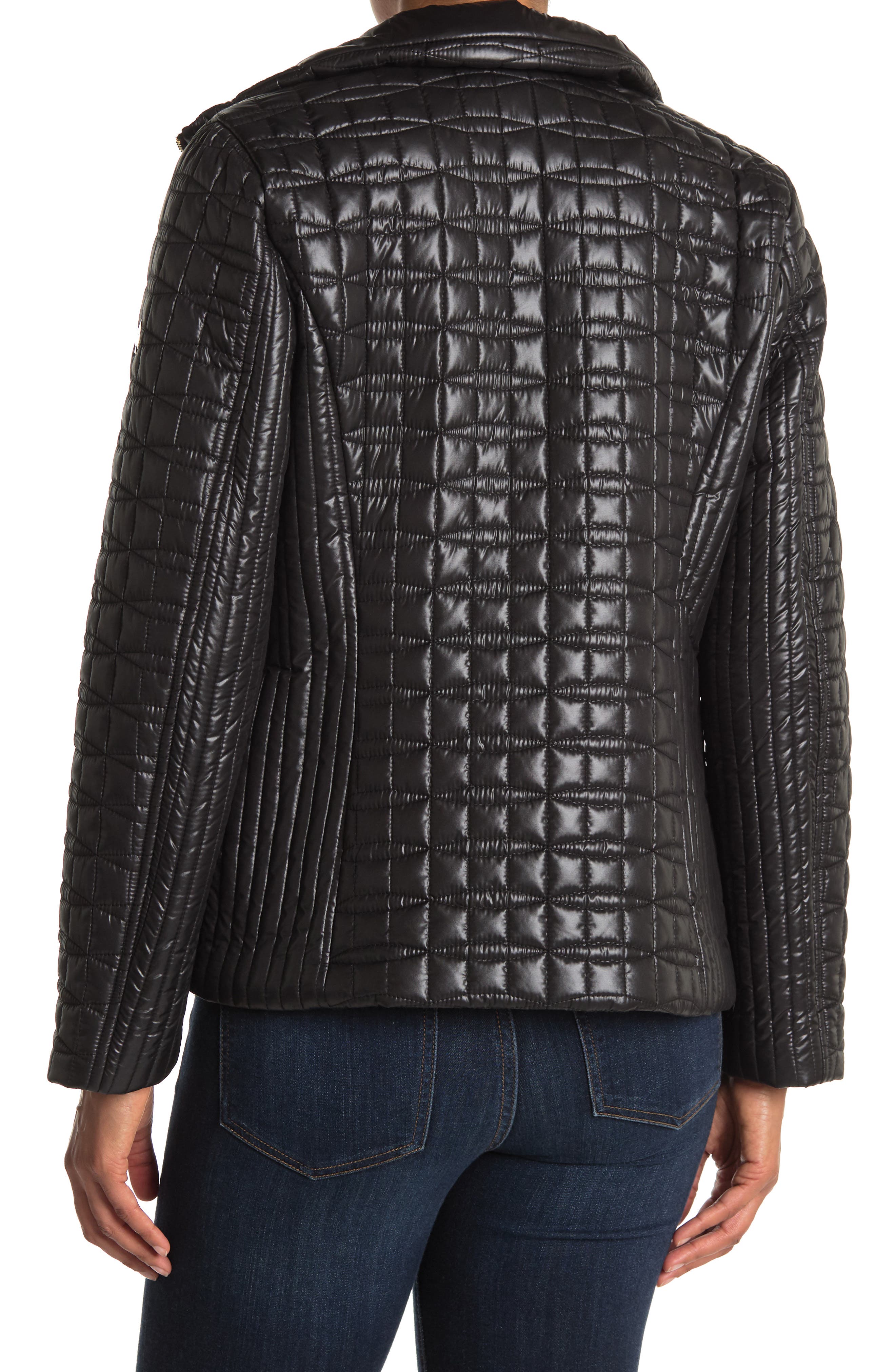 Kate Spade Quilted Zip Puffer Jacket In Black | ModeSens