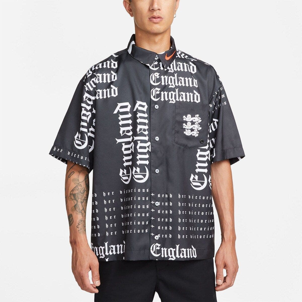 Nike Men's Nike Black England Women's National Team Button-Up Shirt ...