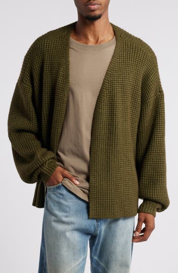 Fear of God Essentials Gender Inclusive Heavy Waffle Knit Cardigan ...