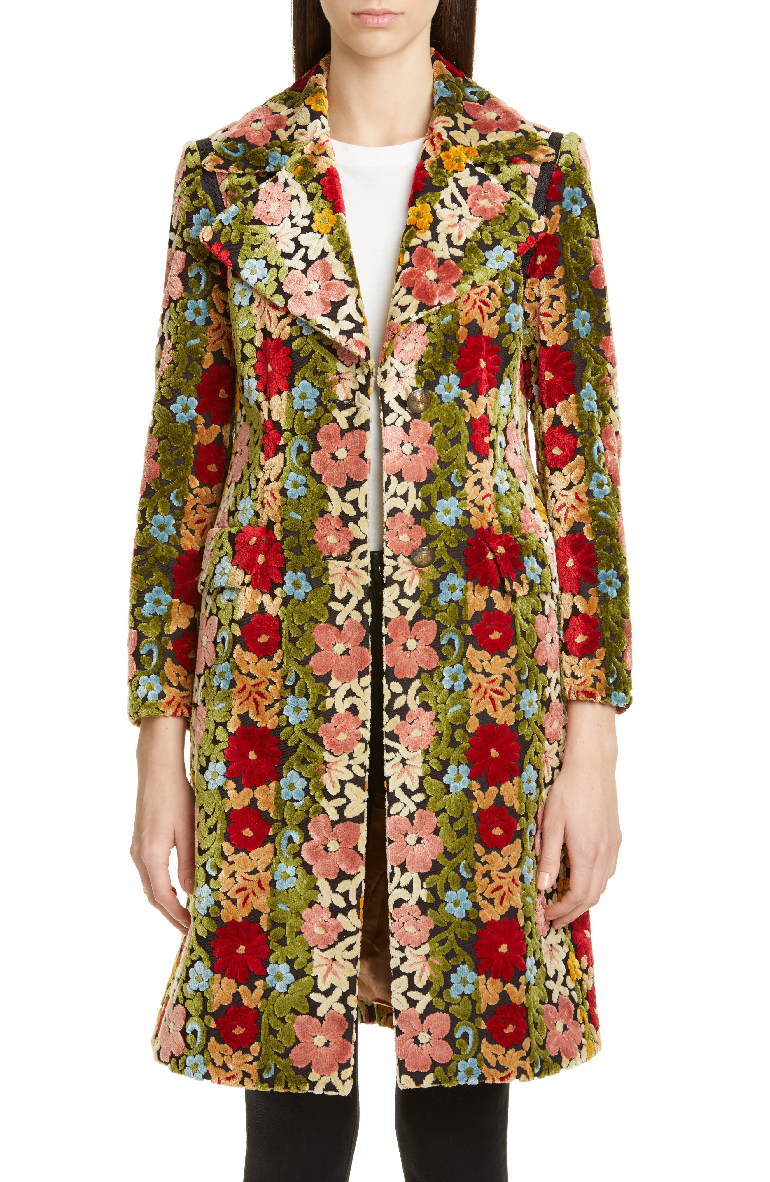 Etro Floral Chenille Jacquard Coat | Nordstrom
