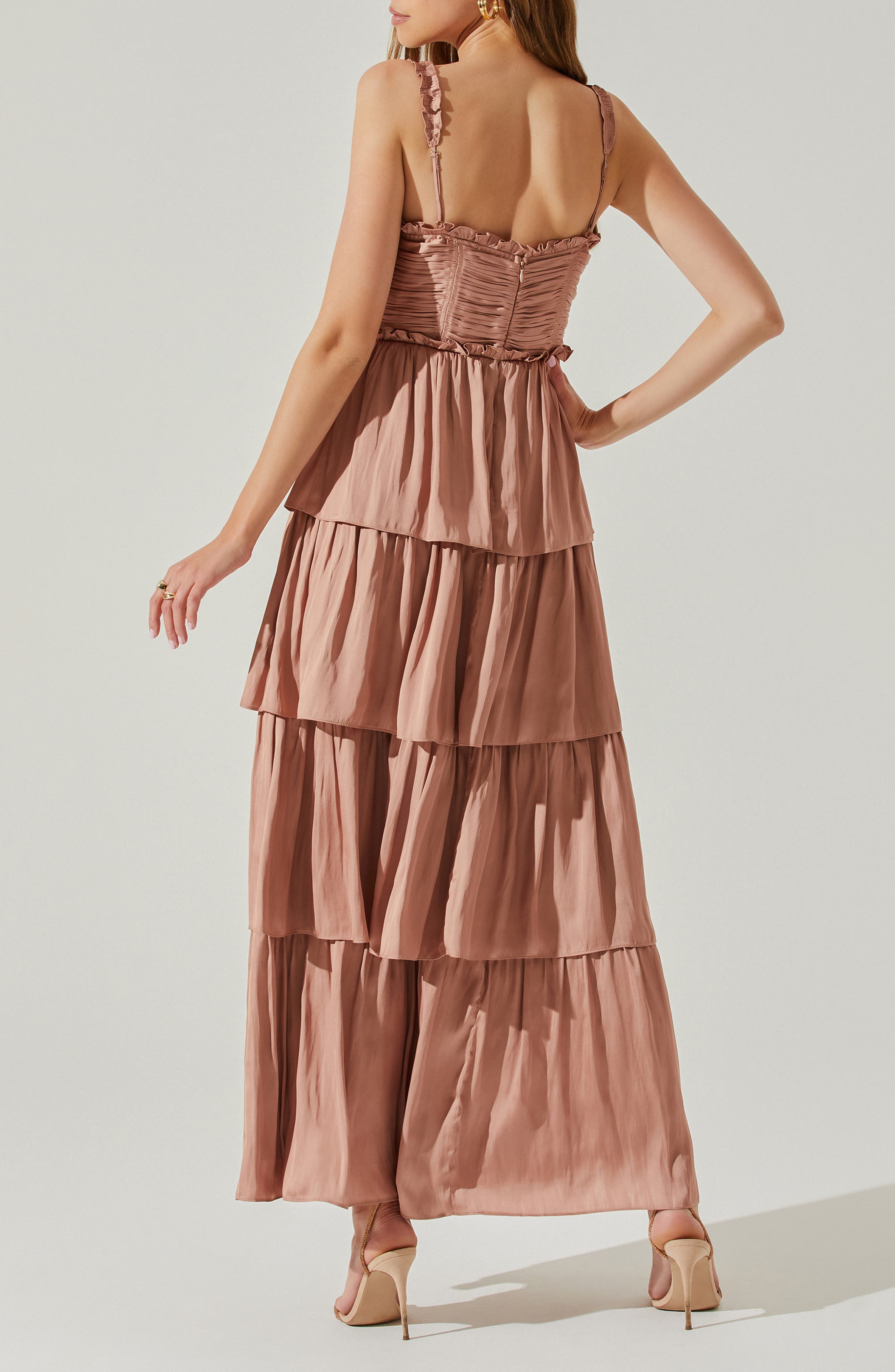 ASTR the Label Tempany Tiered Corset Maxi Dress | Nordstromrack