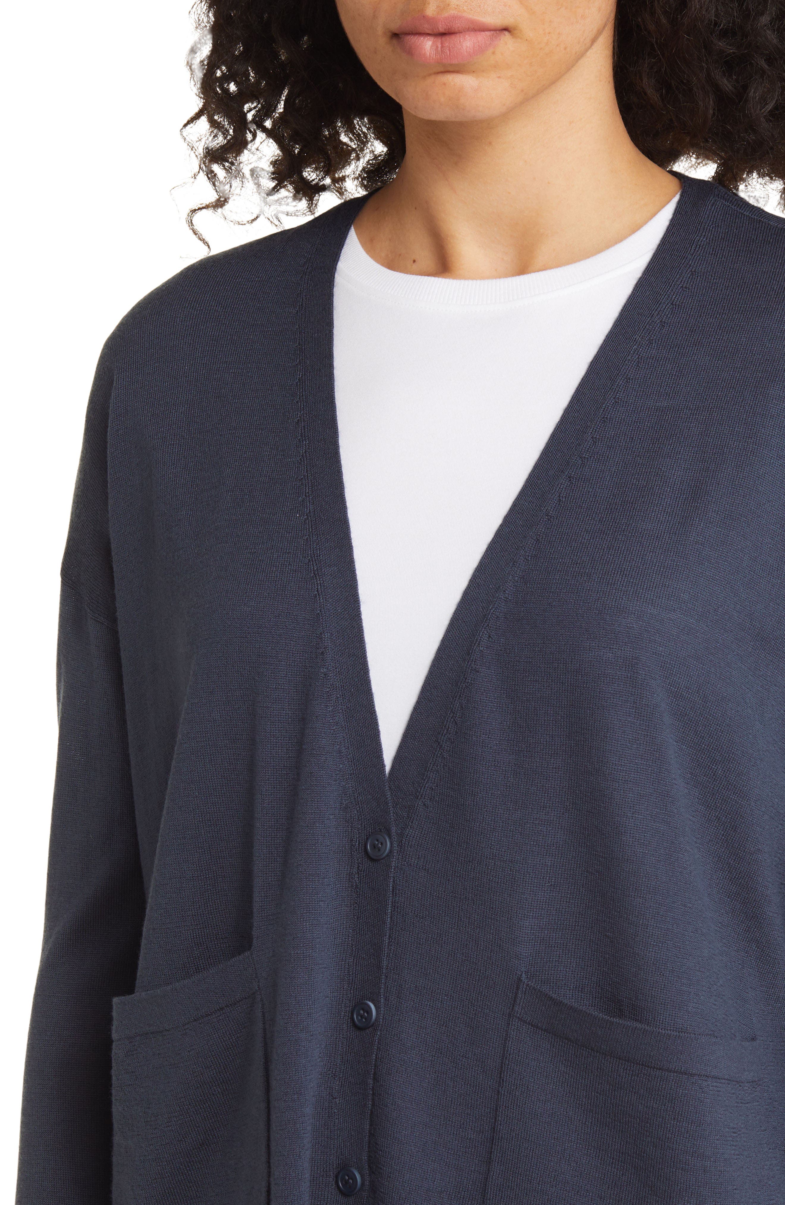 Eileen Fisher V-Neck Merino Wool Cardigan | Nordstrom