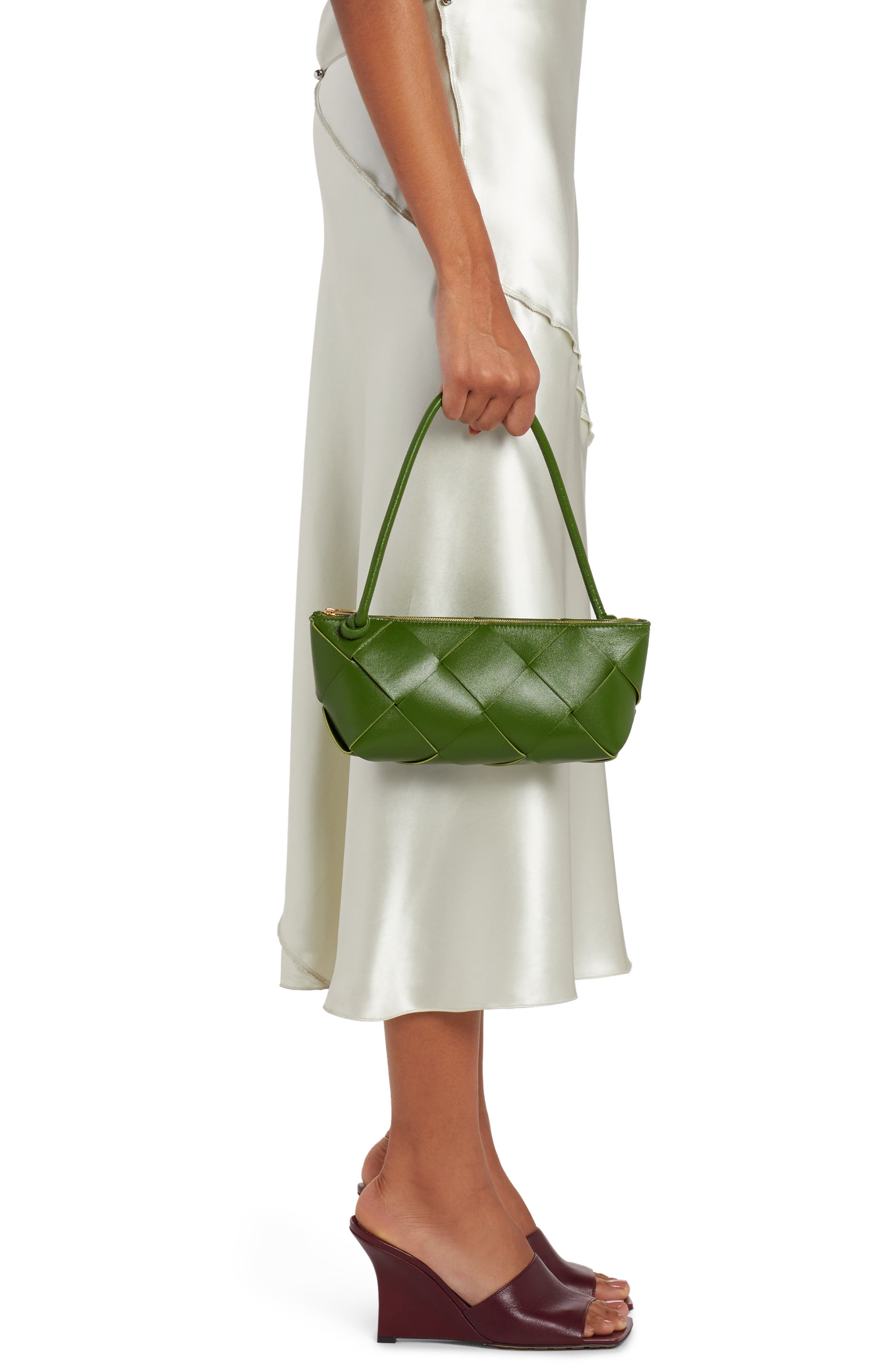 Bottega Veneta Exploded Intreccio Leather Shoulder Pouch | Nordstrom